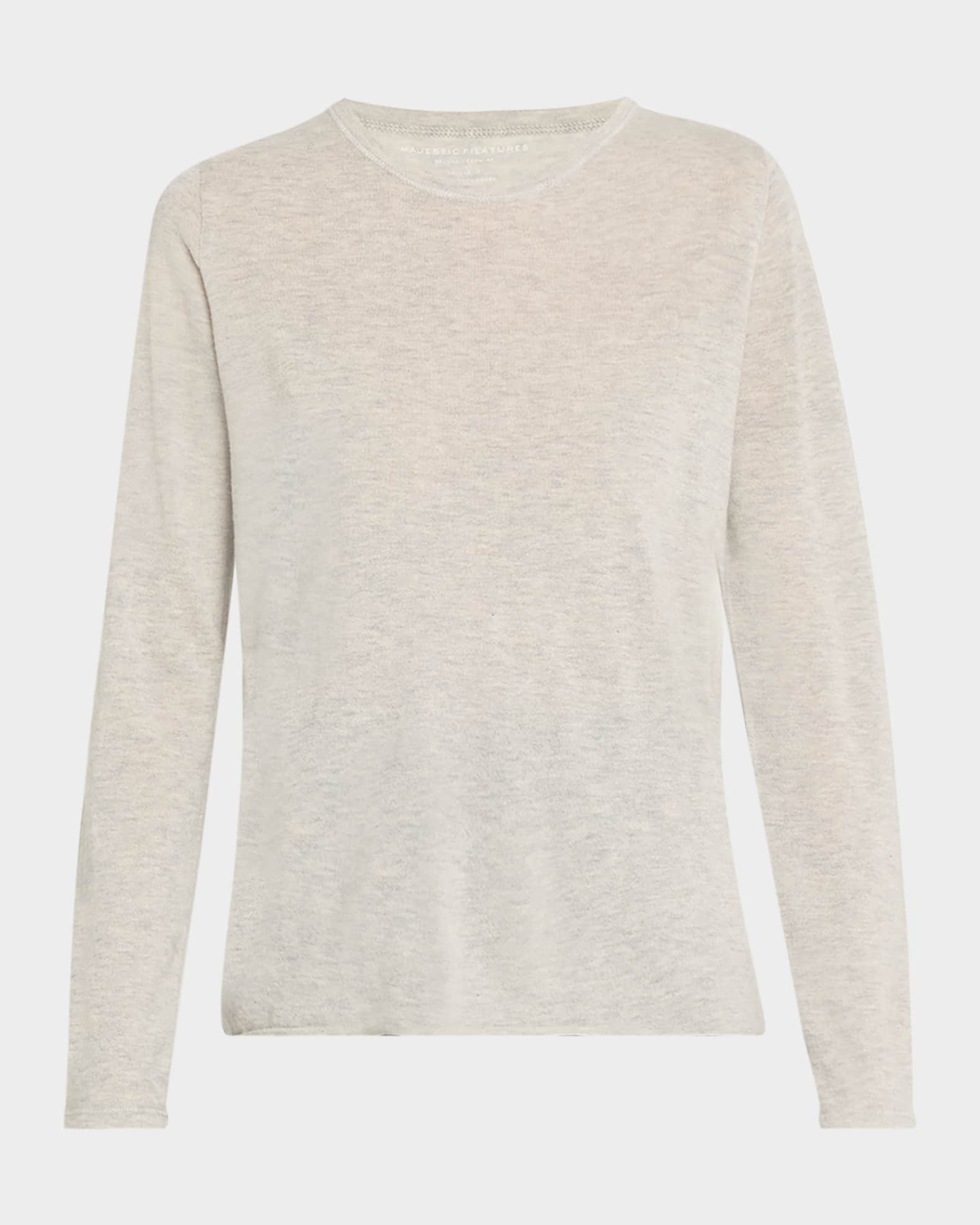 Majestic Filatures Machine Washable Cashmere Crewneck Pullover | Neiman ...