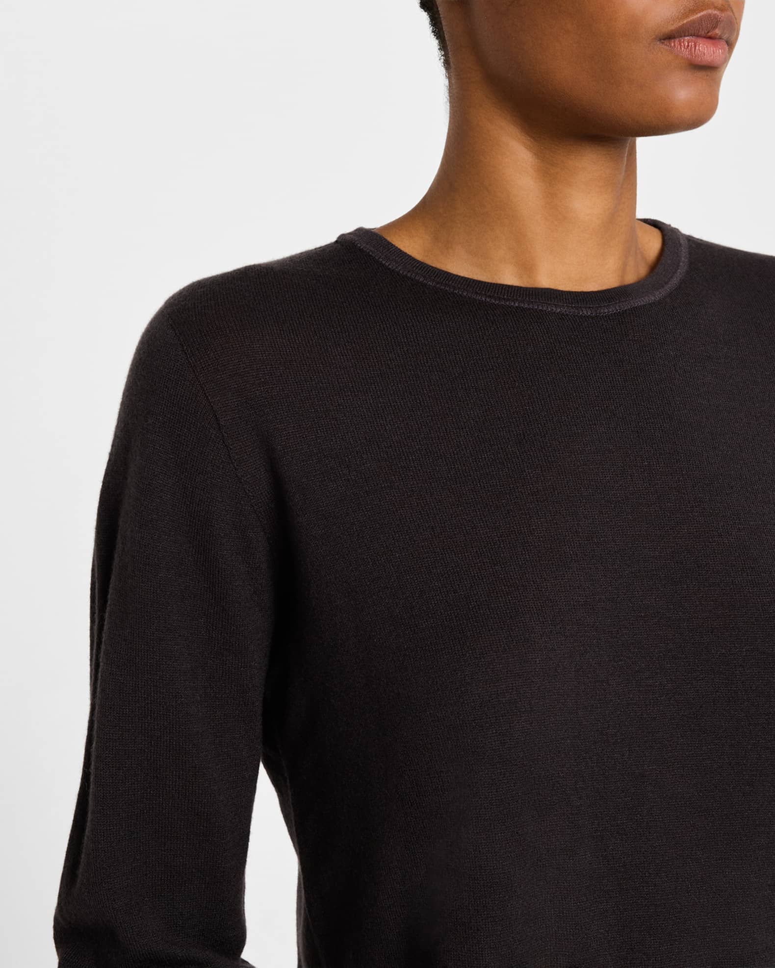 Machine Washable Cashmere Crewneck Pullover | Neiman Marcus