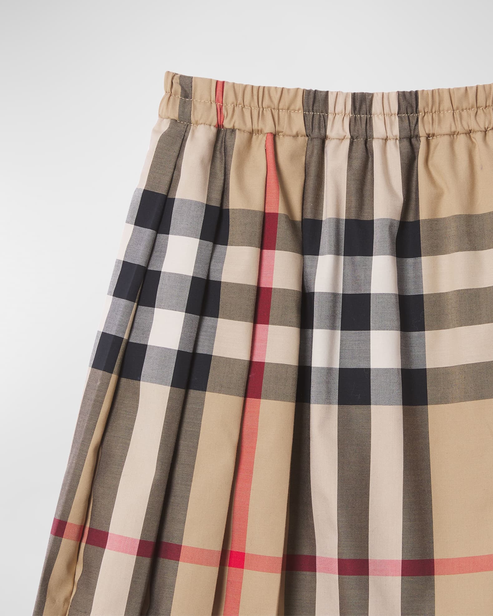 Burberry Girl's Hilde Pleated Vintage Check Skirt, Size 3-14 | Neiman Marcus