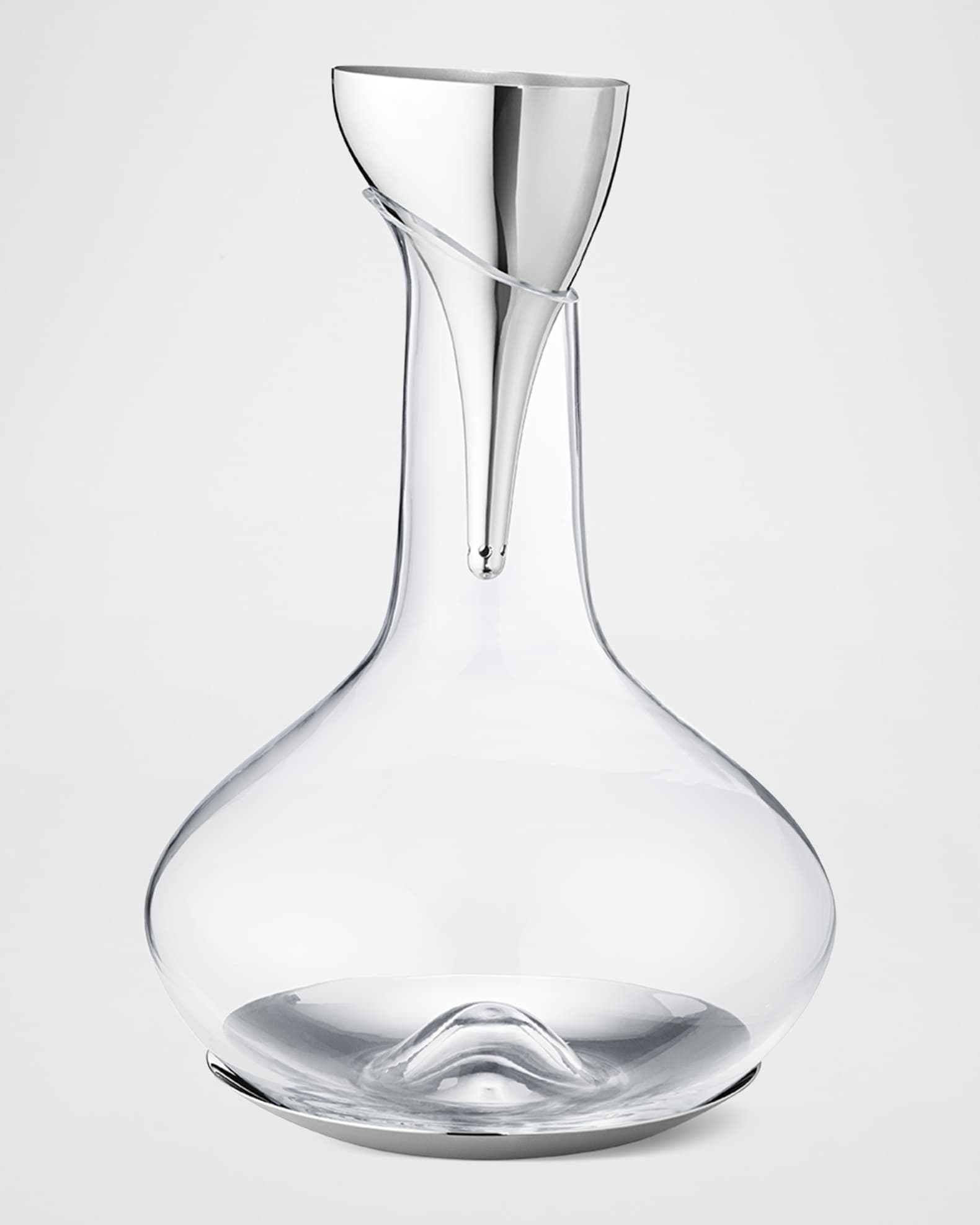 Georg Jensen Stainless Steel Sky Wine Aerating Funnel Filter | Neiman Marcus