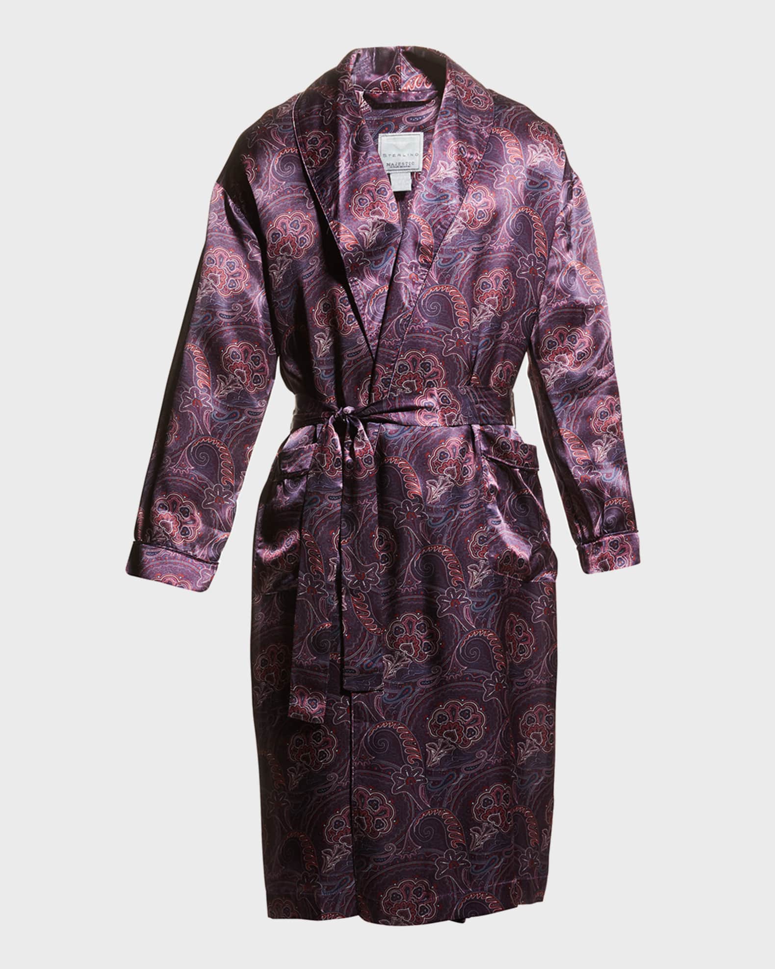 Majestic International Men's Silk Paisley Shawl Robe | Neiman Marcus