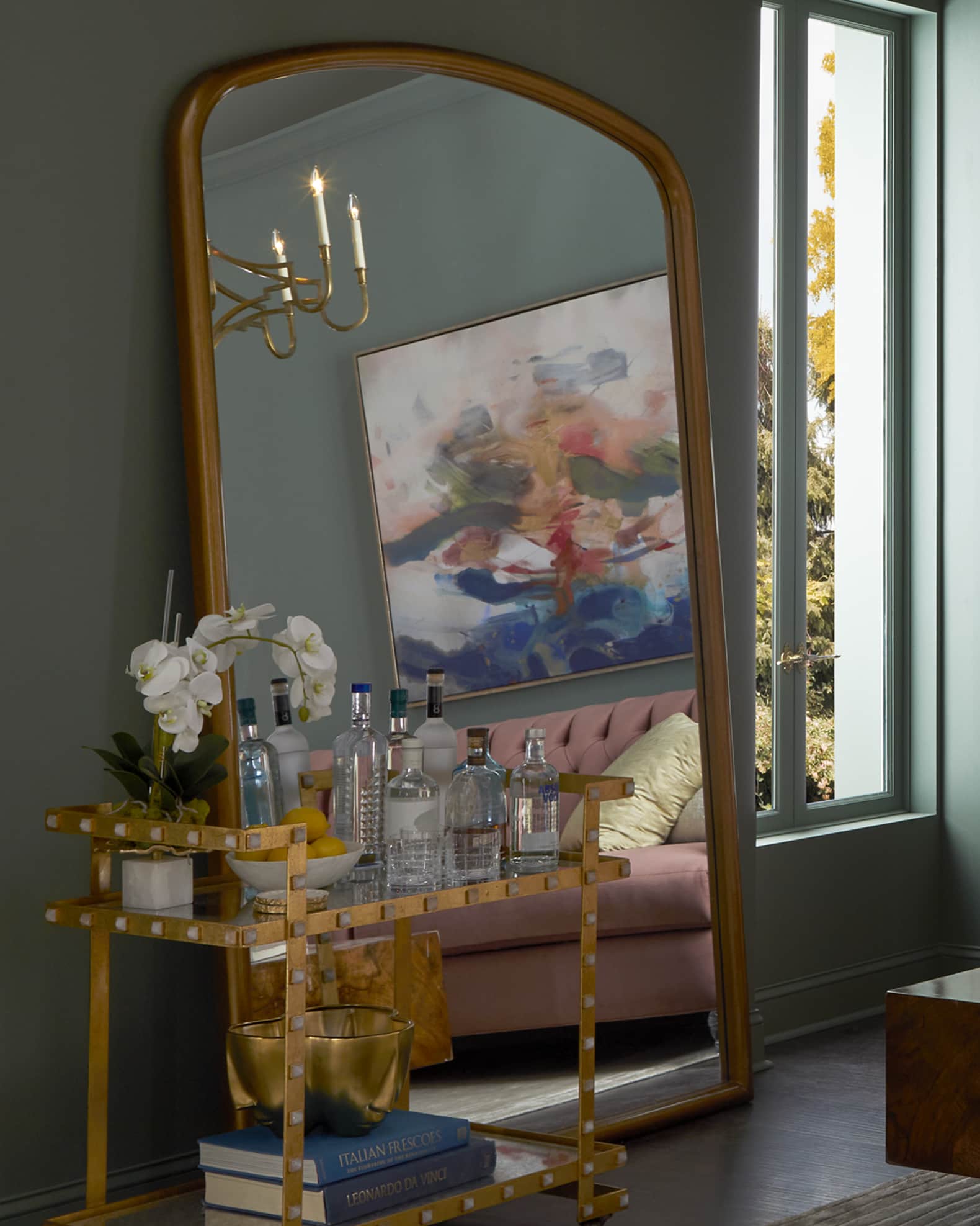 Katherine Noble by BMC Sebastian Floor Mirror | Neiman Marcus
