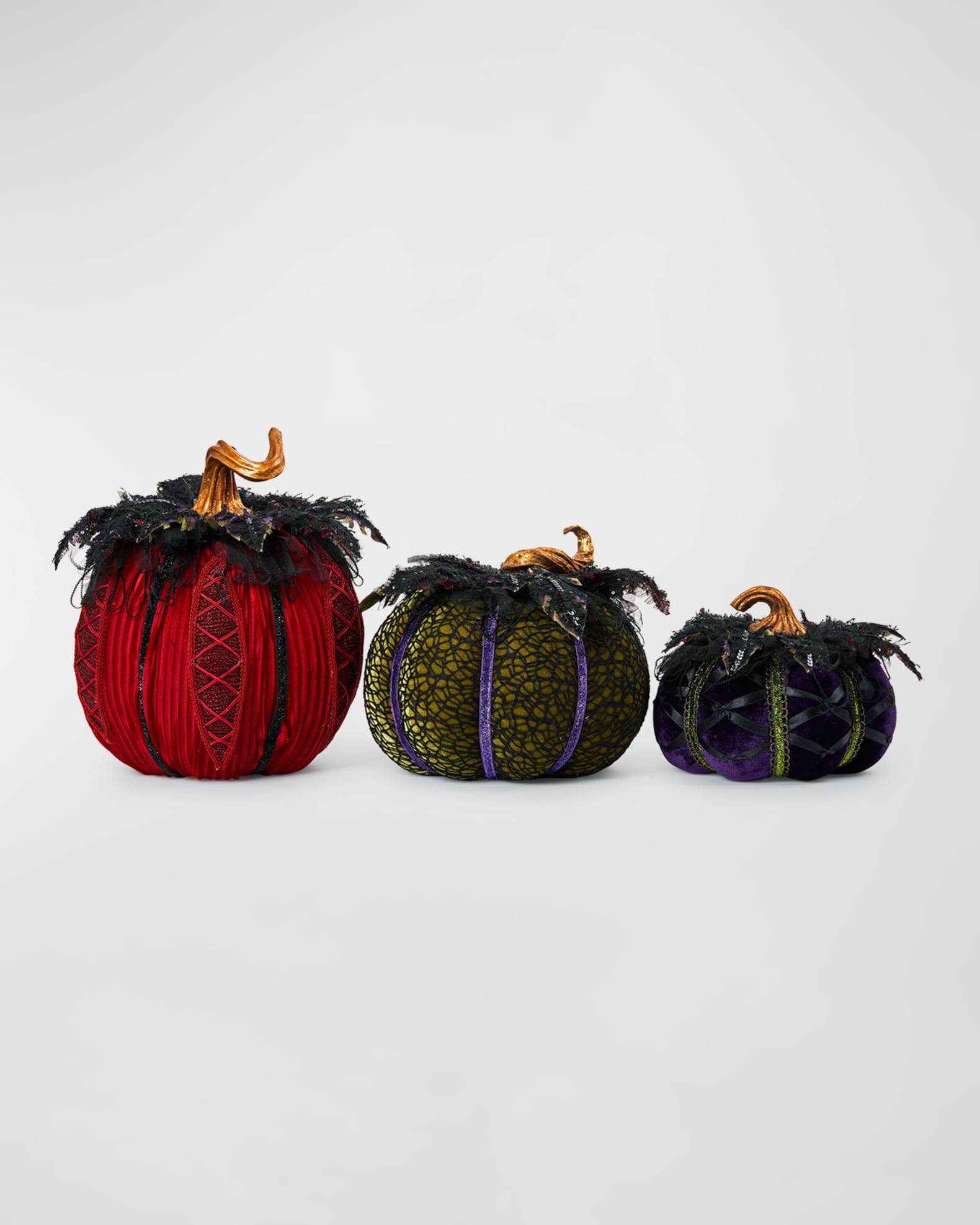 Katherine's Collection Which Way to Witchville Halloween Pumpkins, Set ...
