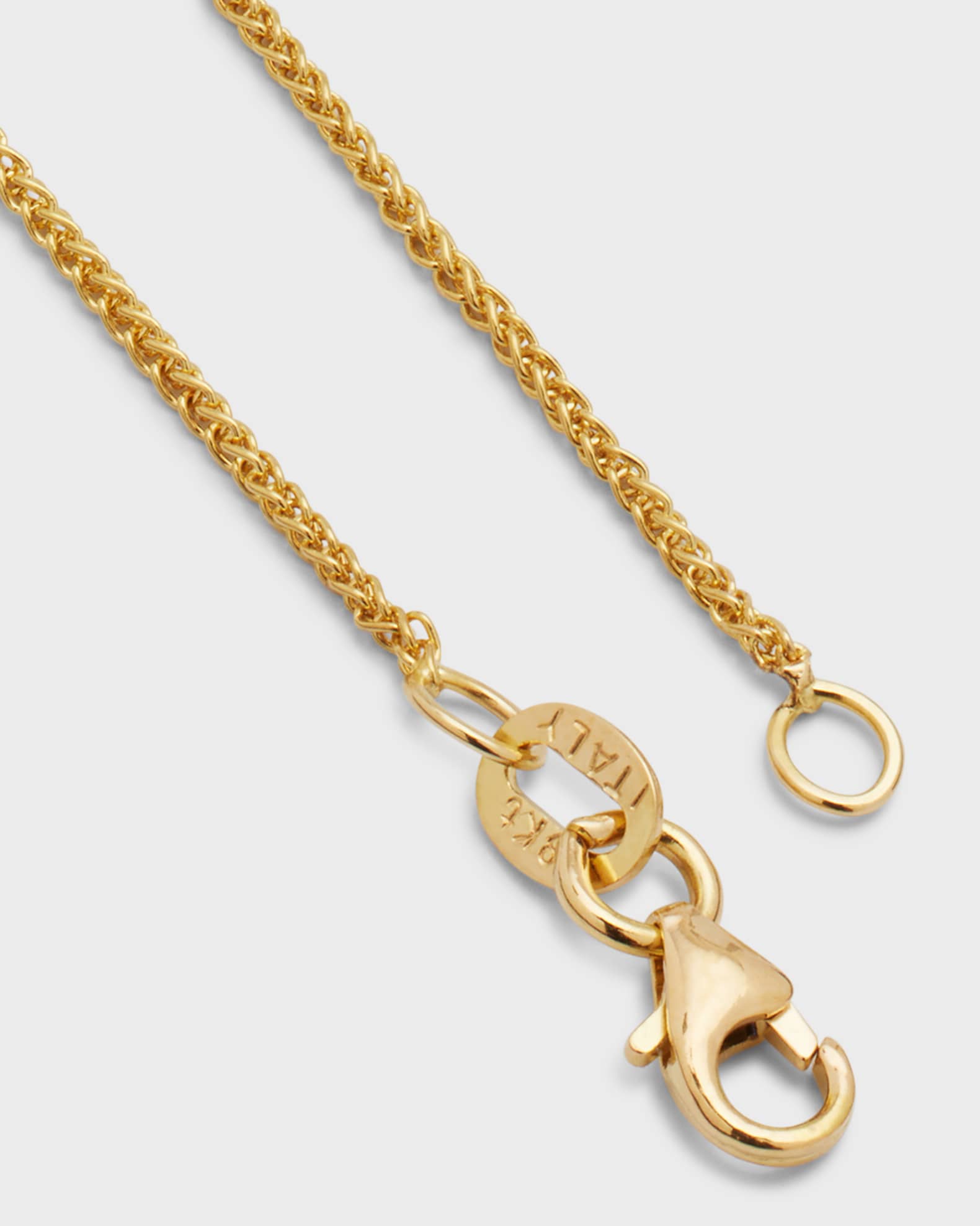 Neiman Marcus Diamonds 18K Yellow Gold Bezel Diamond Slider Pendant, 0 ...