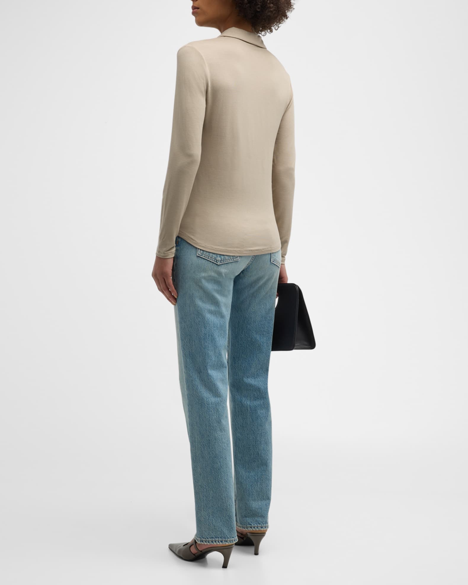 Soft Touch Button-Down Shirt with Pockets | Neiman Marcus