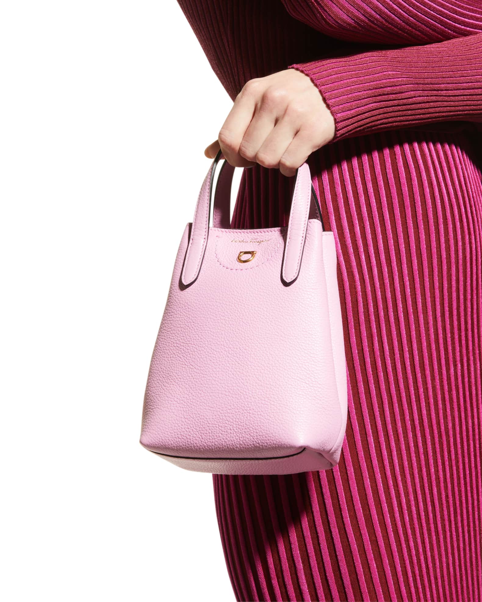 Salvatore Ferragamo Gancini Mini Tote Bag Neiman Marcus