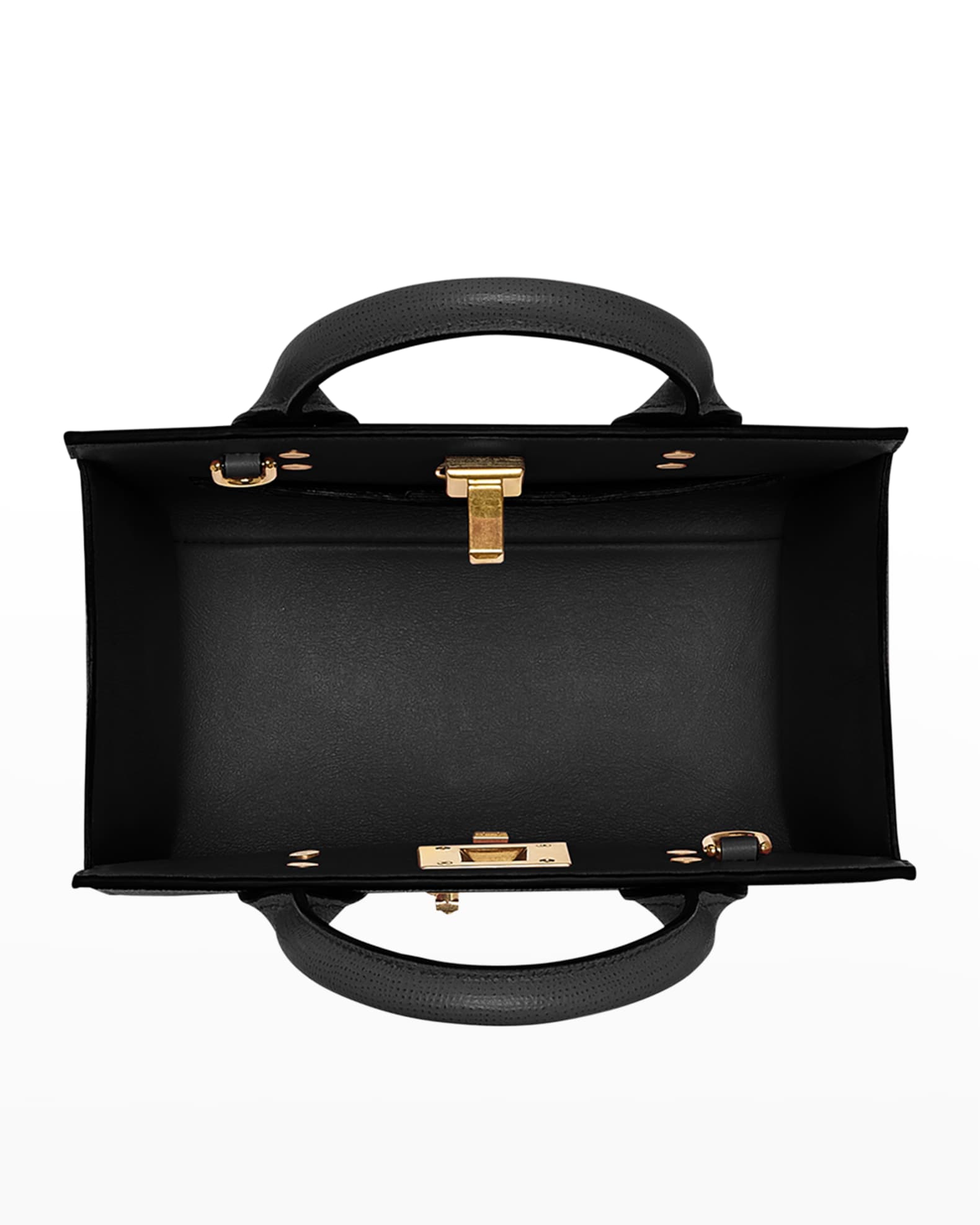 Ferragamo Studio Box Mini Leather Top-Handle Bag | Neiman Marcus