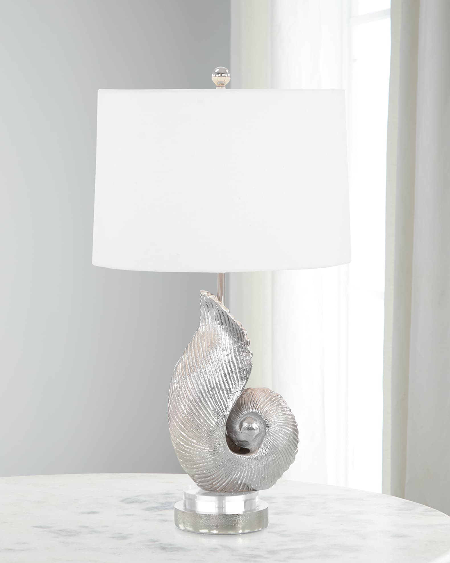John-Richard Collection Nautilus Seashell Table Lamp | Neiman Marcus