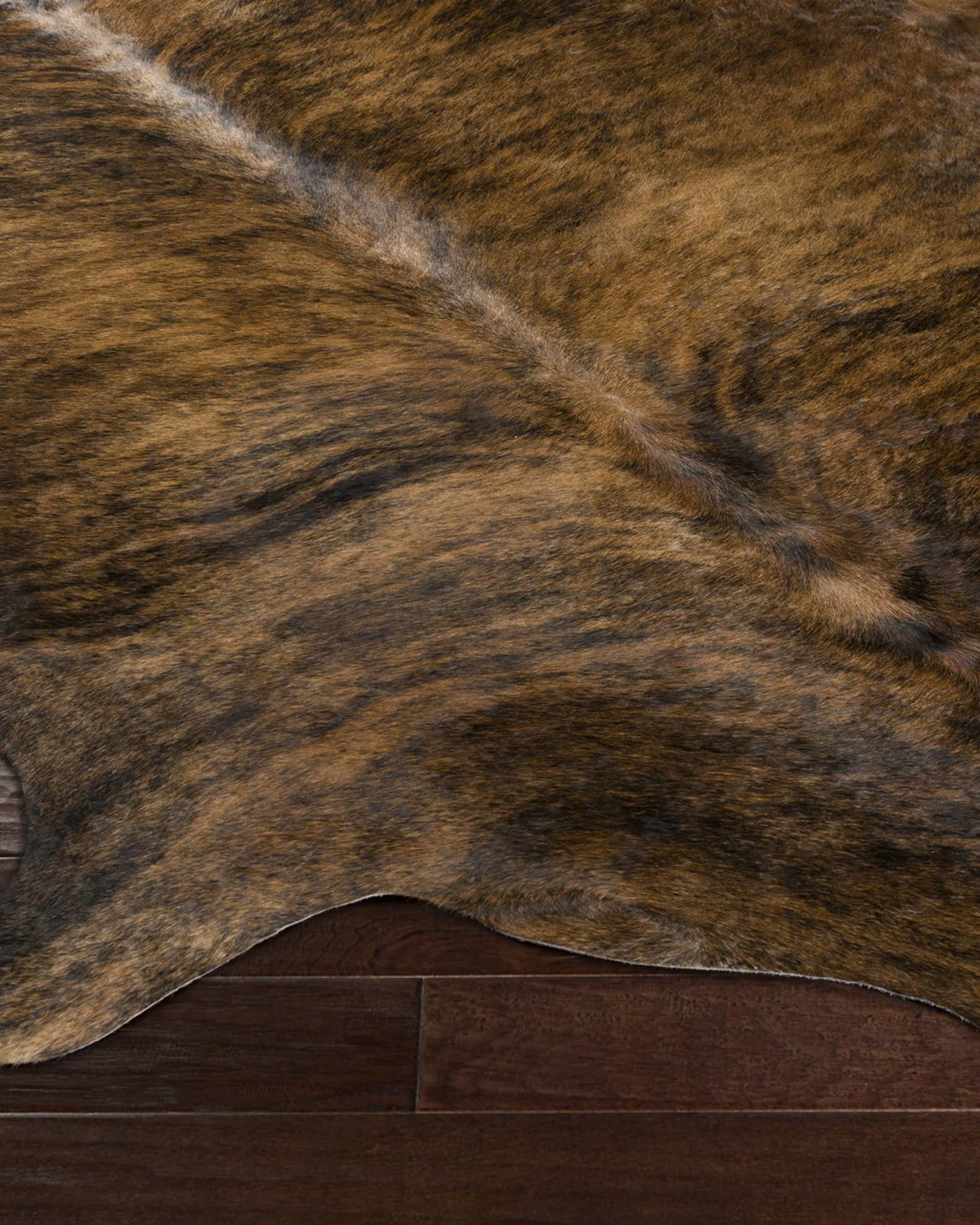 Surya Rugs Shepherd Hair on Hide Rug, 5' Square | Neiman Marcus