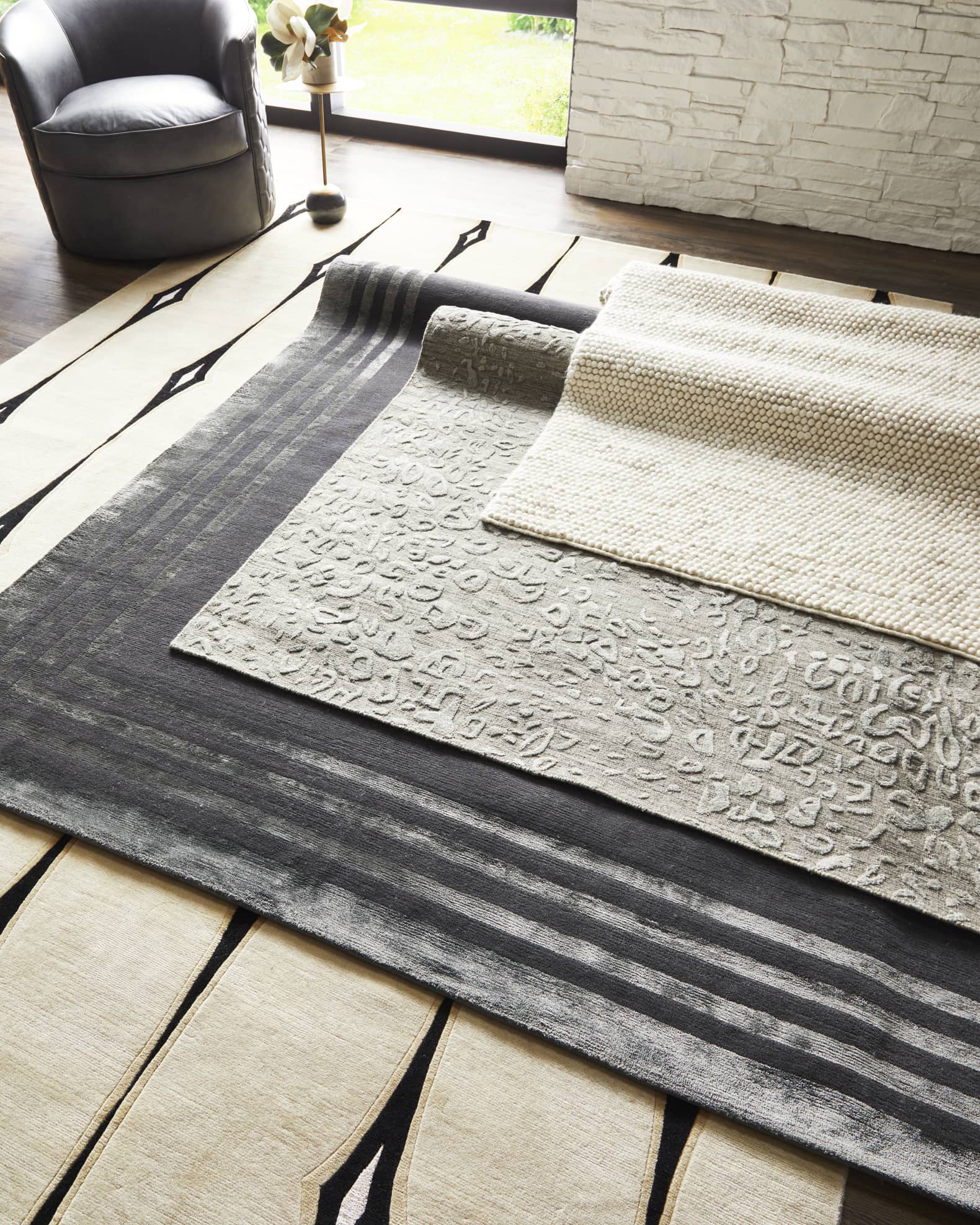 April Hand-Loomed Rug | Neiman Marcus