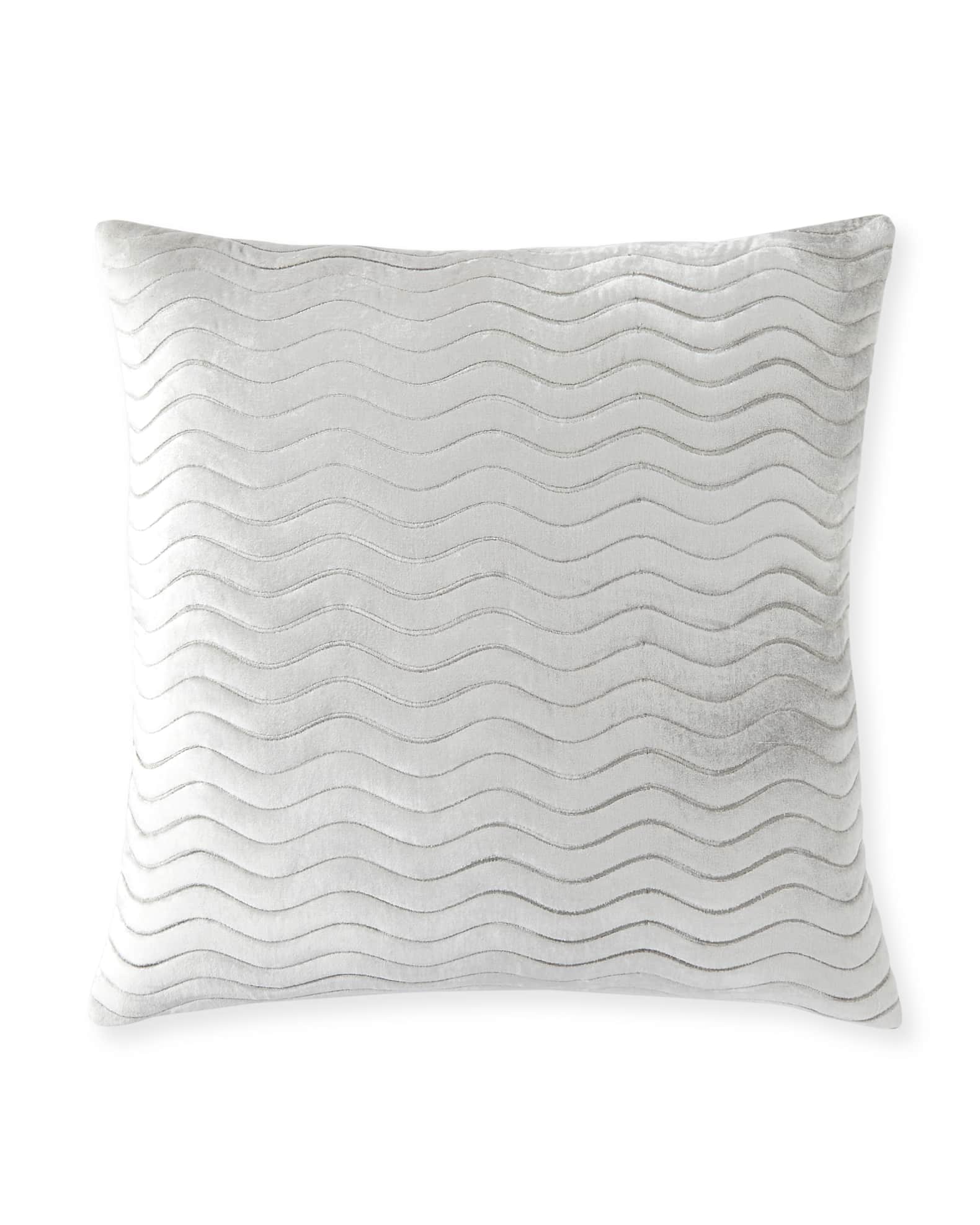 Callisto Home Serano Velvet Wave Pillow 22" | Neiman Marcus