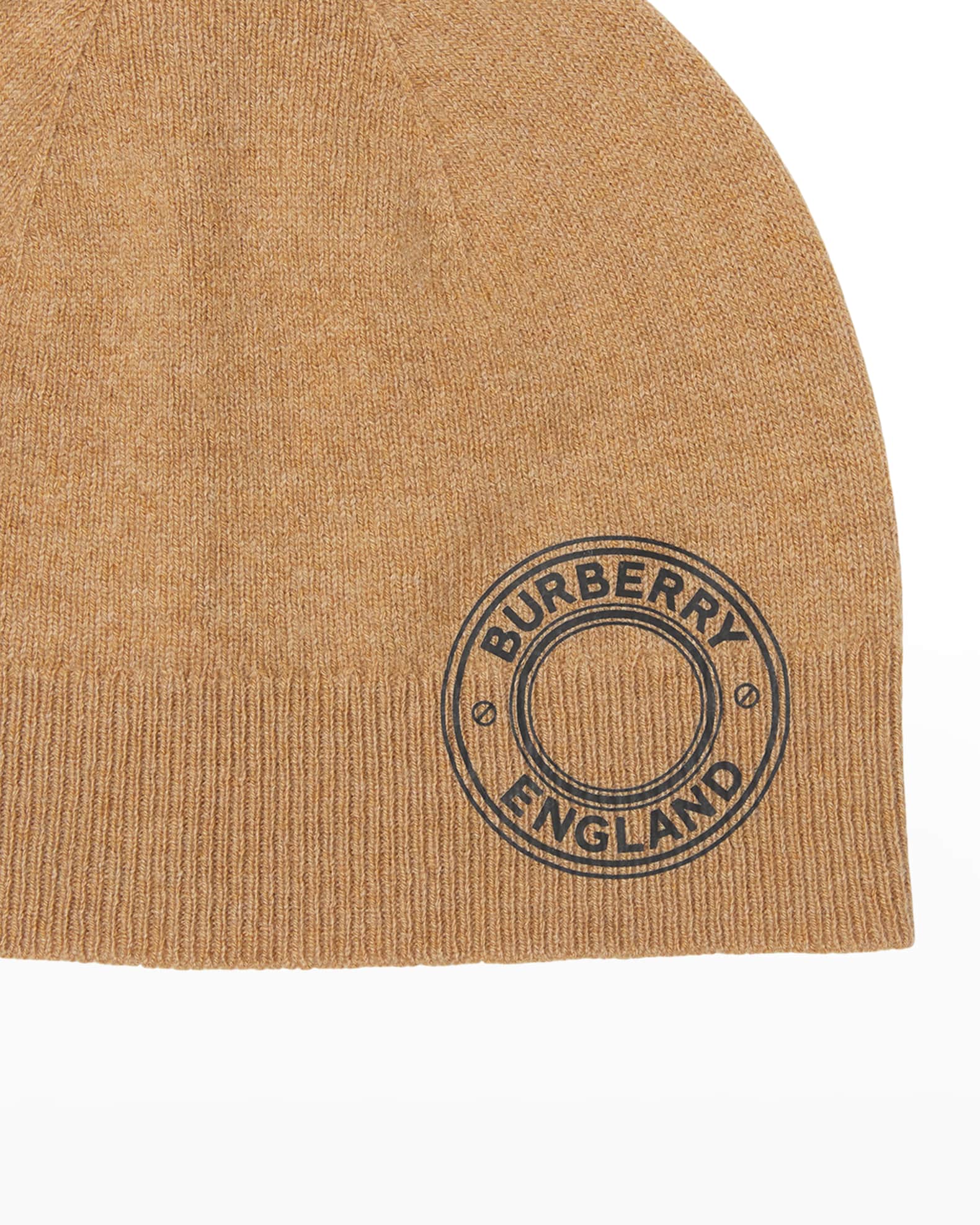 Burberry Roundel Logo Cashmere-Blend Knit Beanie | Neiman Marcus