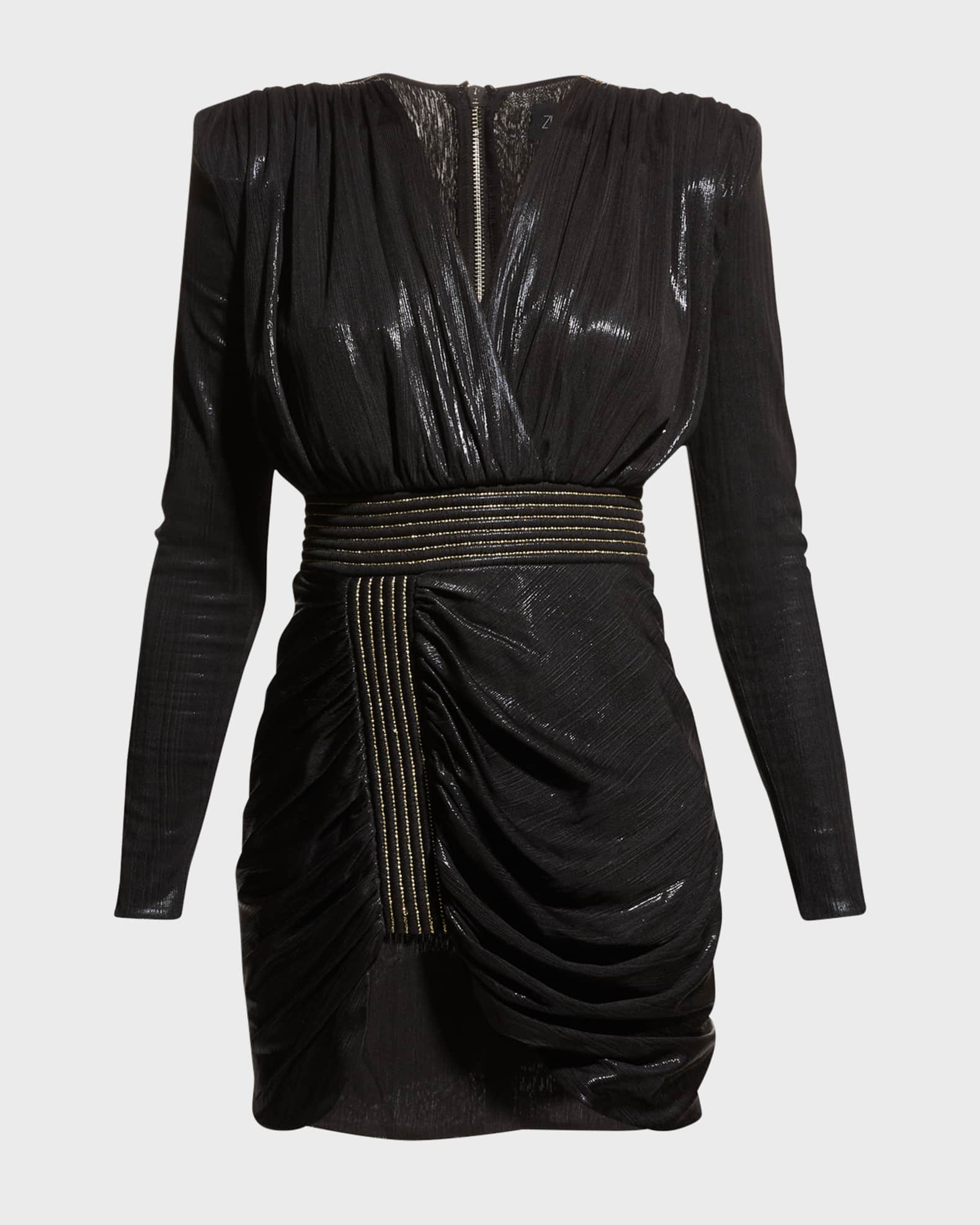 ZHIVAGO Ziggy Metallic Cocktail Dress | Neiman Marcus