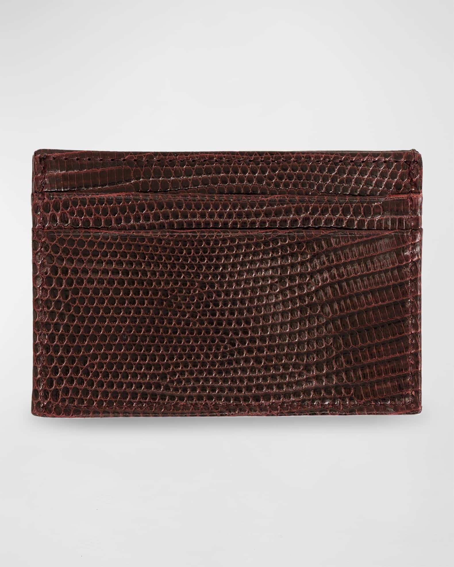 Abas Men's Lizard Card Case | Neiman Marcus