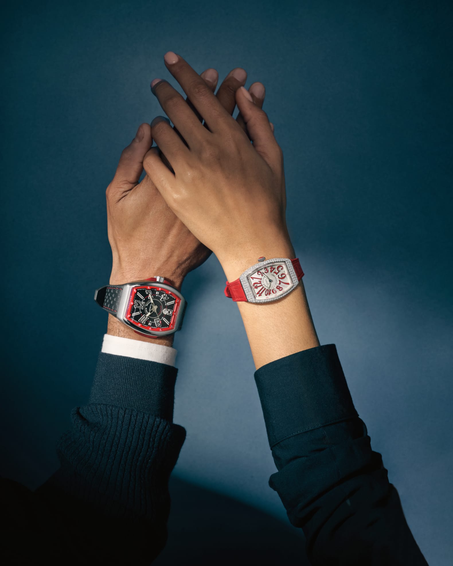 Franck Muller Men's Vanguard Racing Automatic Black and Red Accent ...