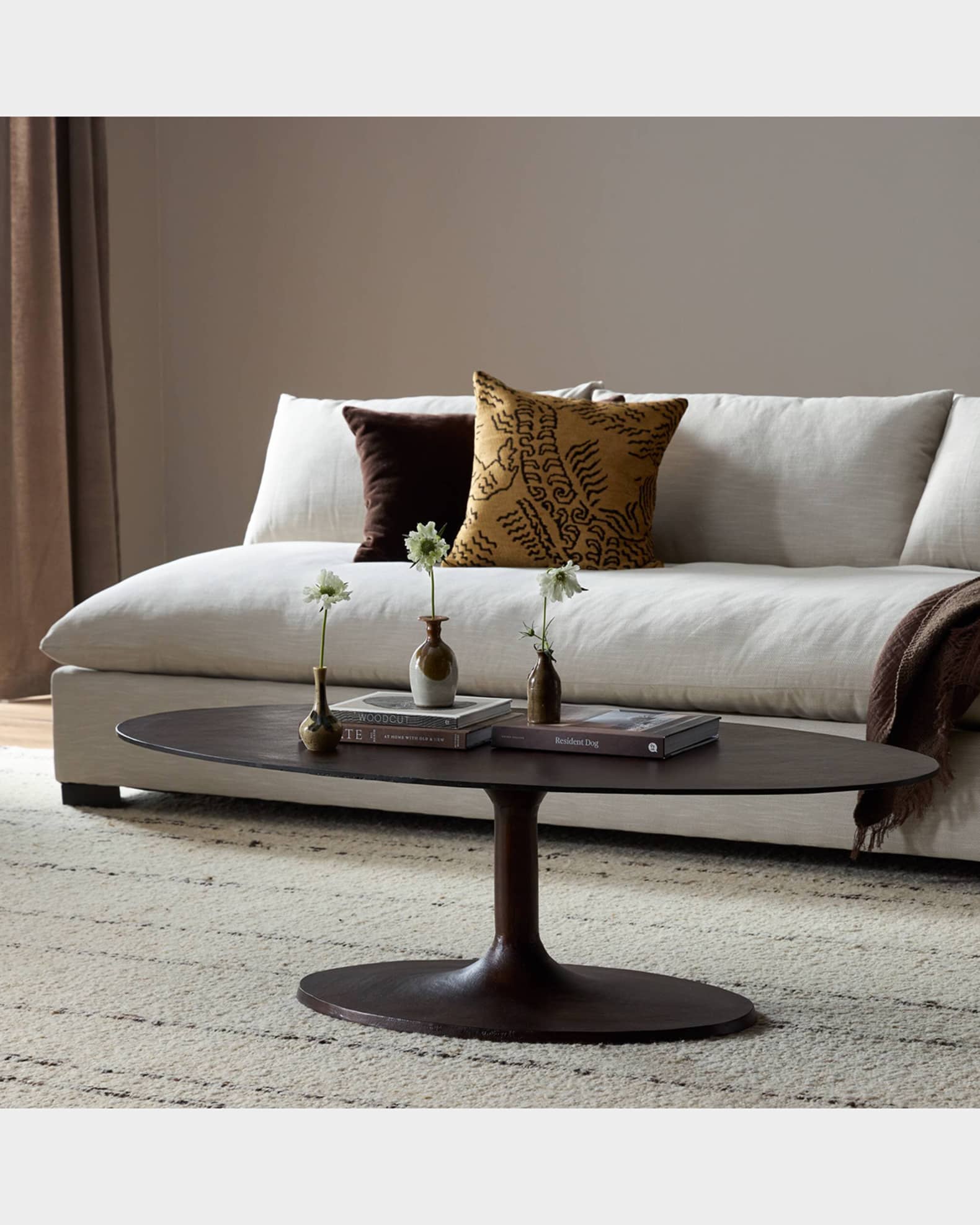 Four Hands Simone Oval Coffee Table | Neiman Marcus