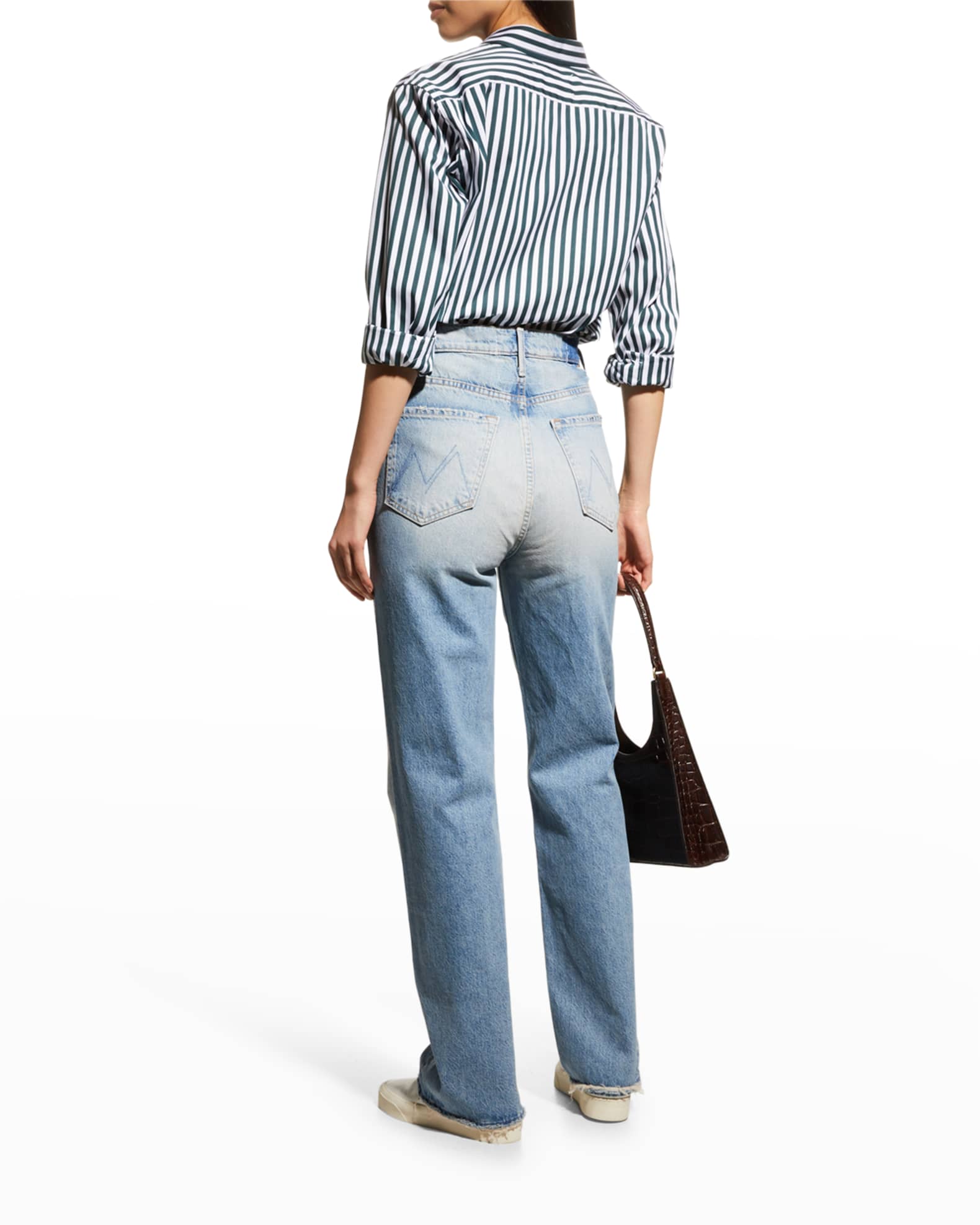 MOTHER The Tunnel Vision Sneak Jeans | Neiman Marcus