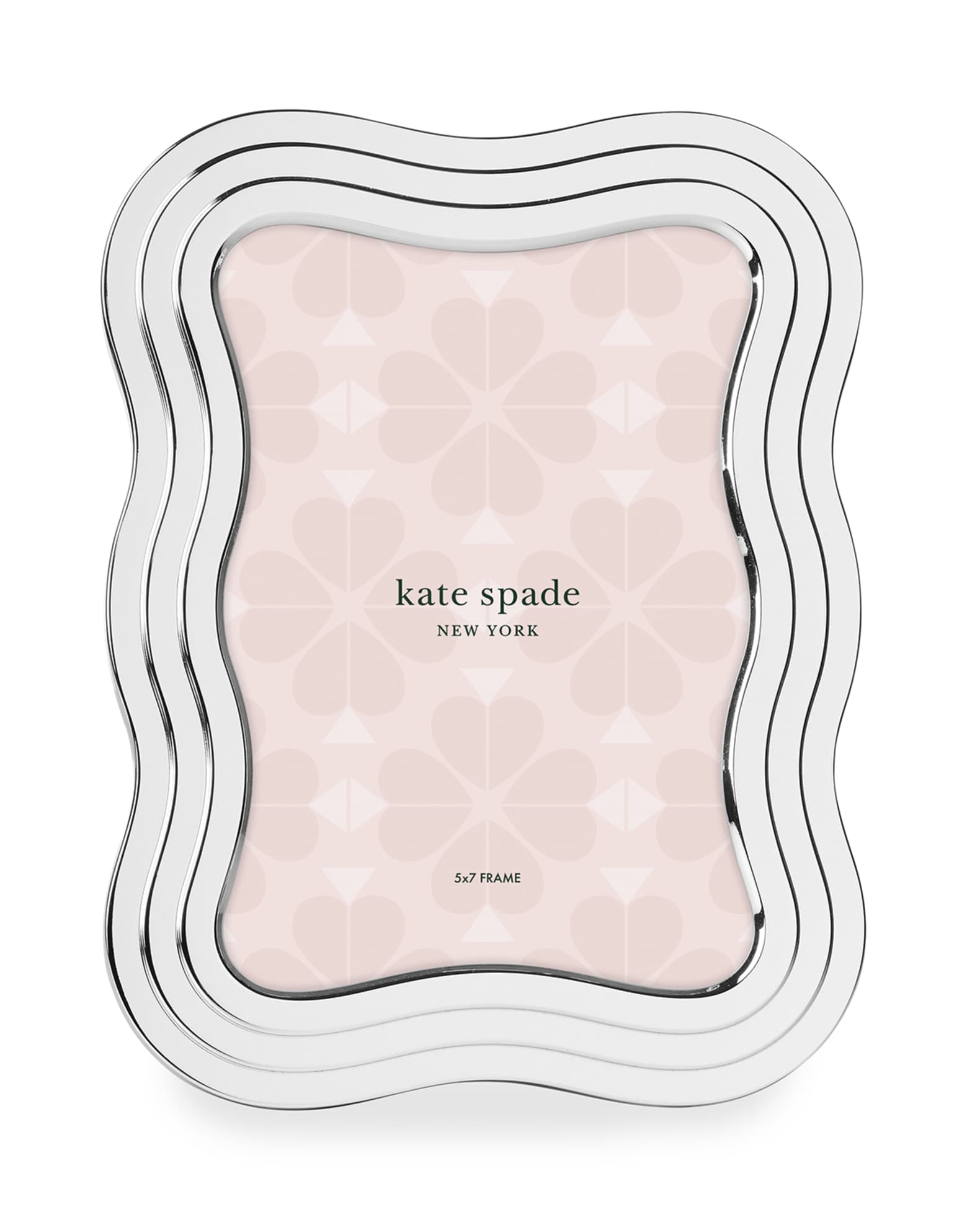 kate spade new york south street 5" x 7" silver wavy picture frame ...