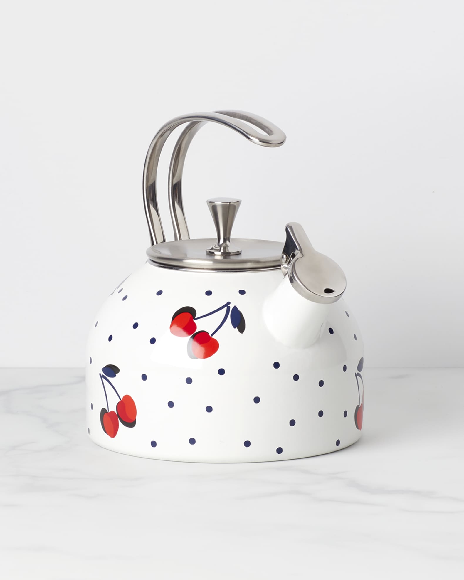 kate spade new york vintage cherry dot tea kettle | Neiman Marcus