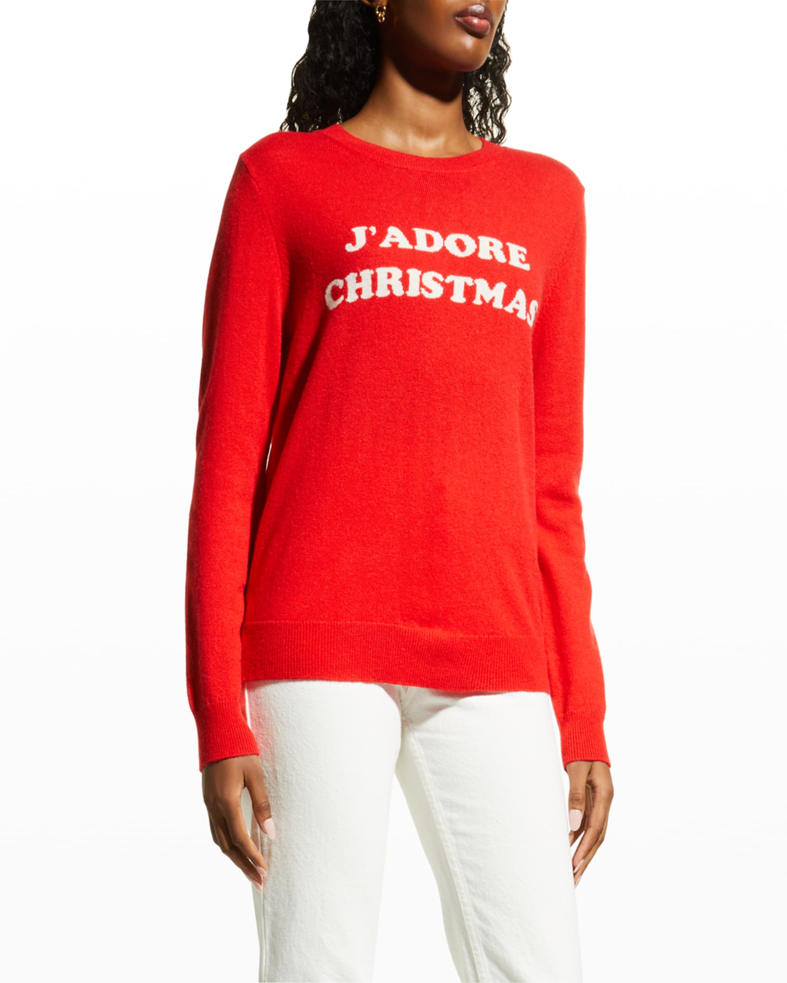 Chinti And Parker J'Adore Christmas Sweater | Neiman Marcus