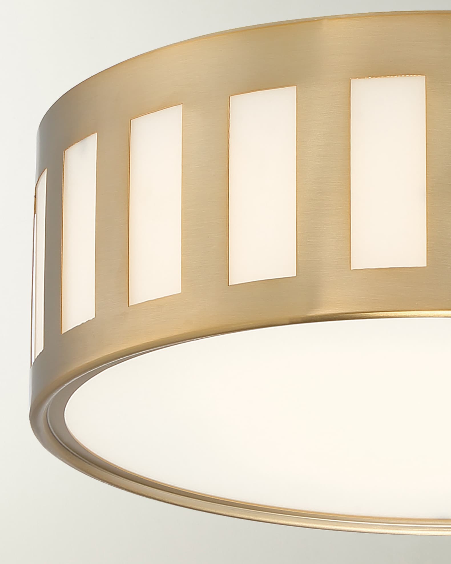 Crystorama Kendal 3-Light Vibrant Gold Ceiling Mount | Neiman Marcus
