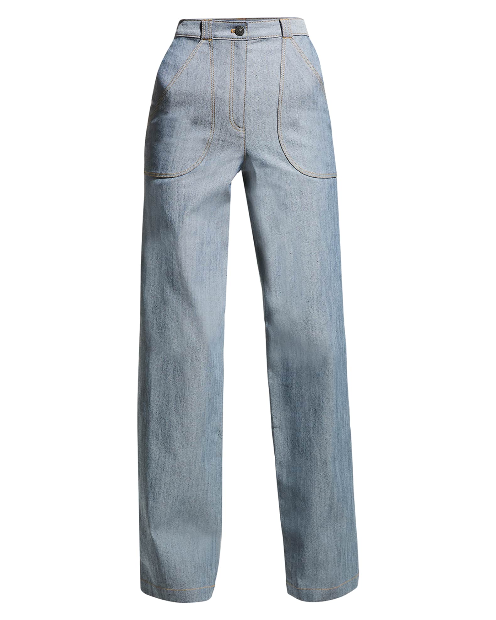 Cinq a Sept Paco Straight-Leg Denim Pants | Neiman Marcus