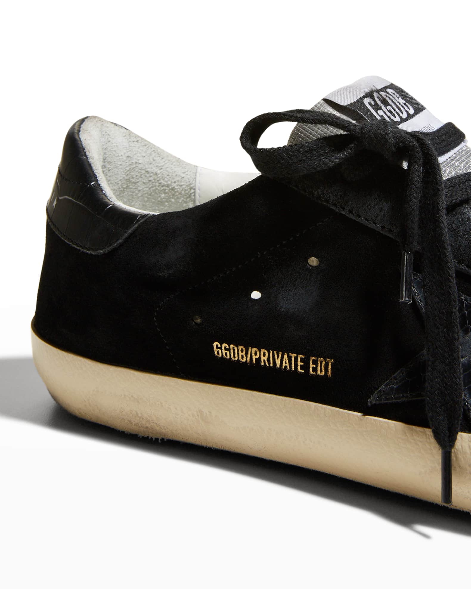 Golden Goose Superstar Mixed Media Low-Top Sneakers | Neiman Marcus