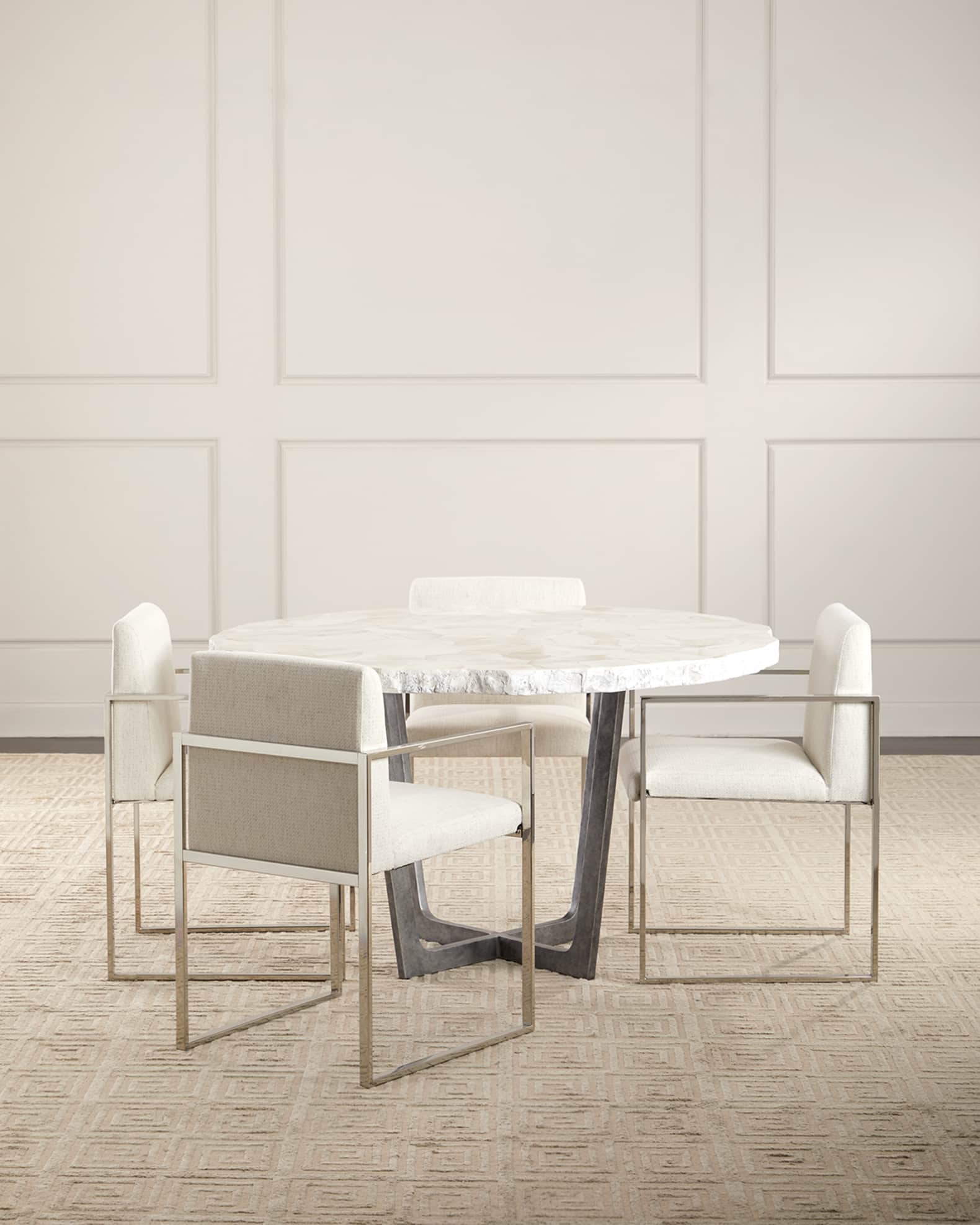 Palecek Aleria 52.5" Dining Table | Neiman Marcus