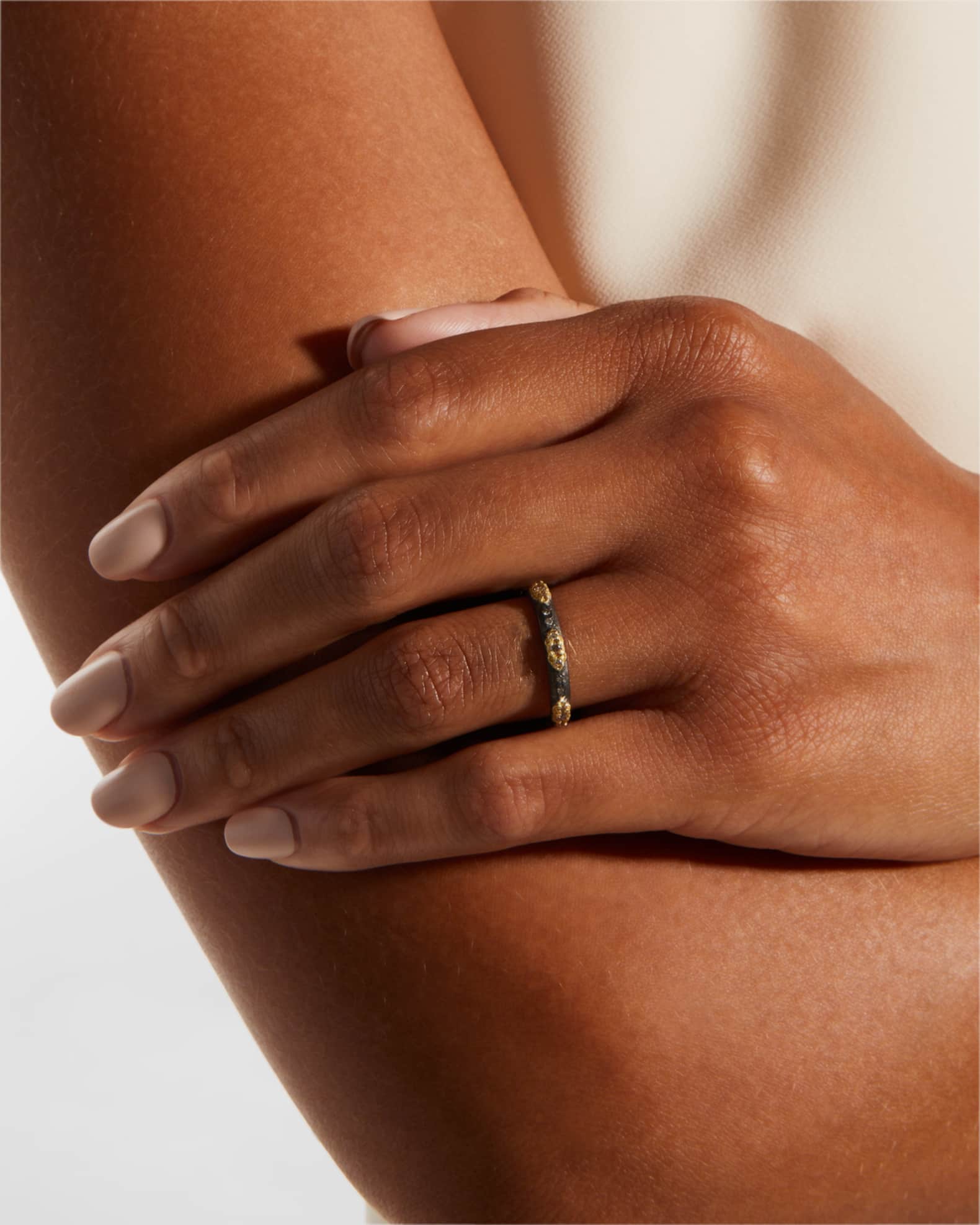 Armenta Old World Mini Scroll Stack Band Ring, Size 5-8 | Neiman Marcus