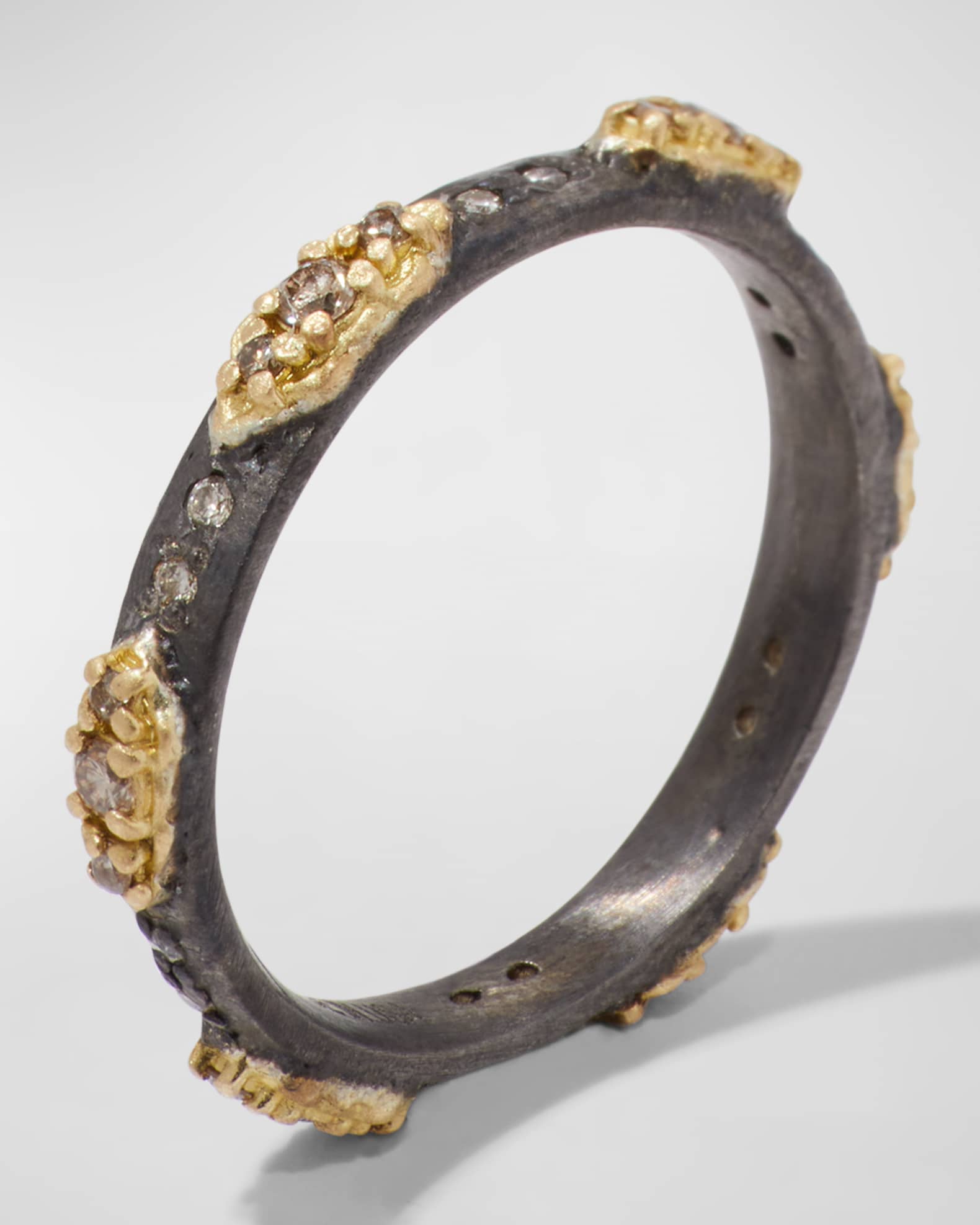 Armenta Old World Mini Scroll Stack Band Ring, Size 5-8 | Neiman Marcus