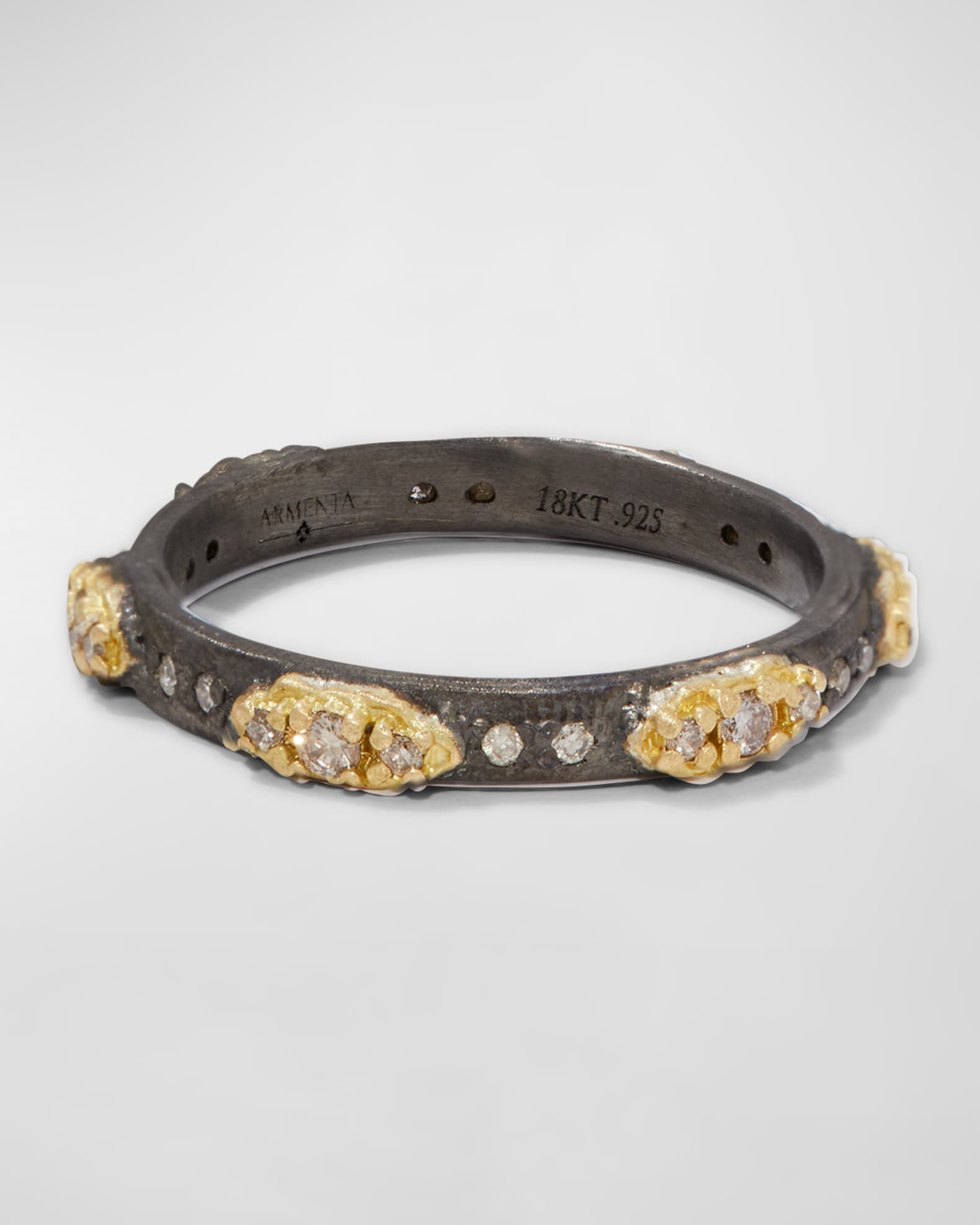 Armenta Old World Mini Scroll Stack Band Ring, Size 5-8 | Neiman Marcus