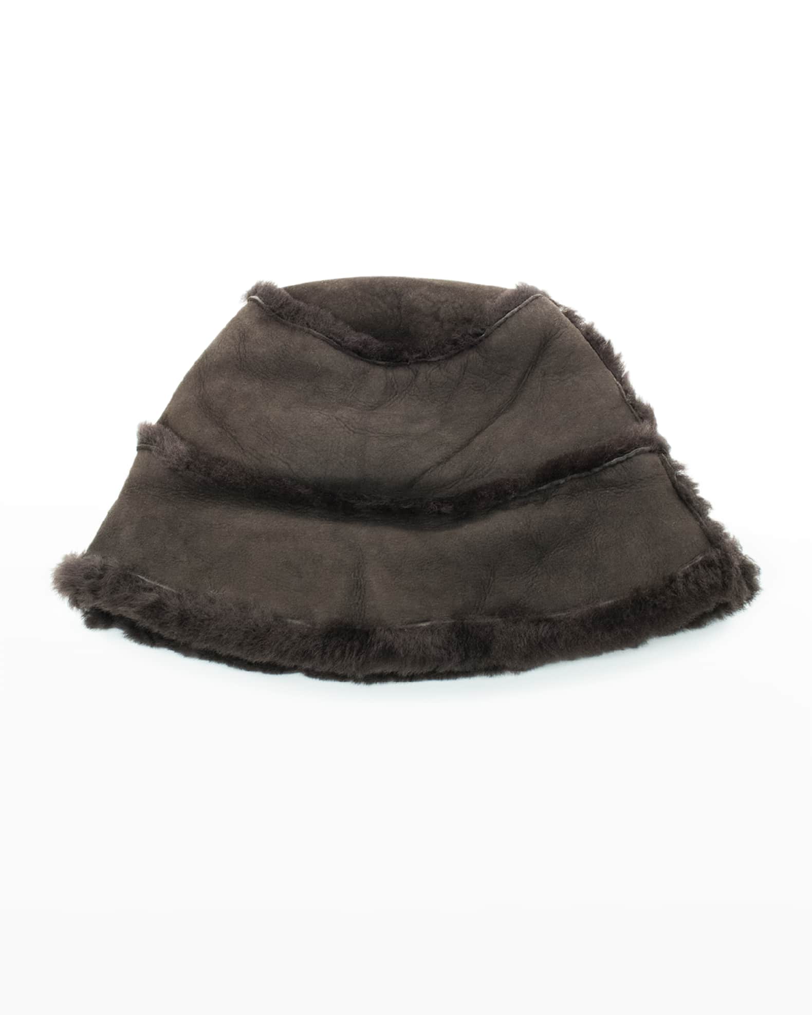 Portolano Shearling Bucket Hat | Neiman Marcus
