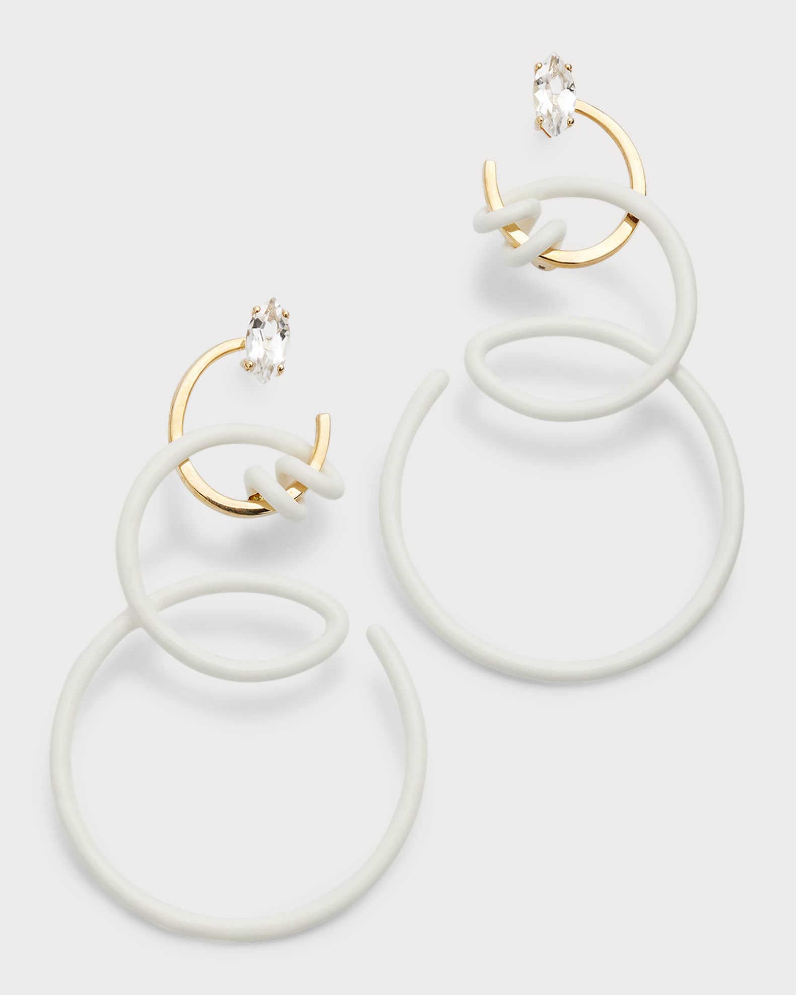 Bea Bongiasca Double Curl Vine Earrings | Neiman Marcus Bea Bongiasca Double Curl Vine Earrings | Neiman Marcus
