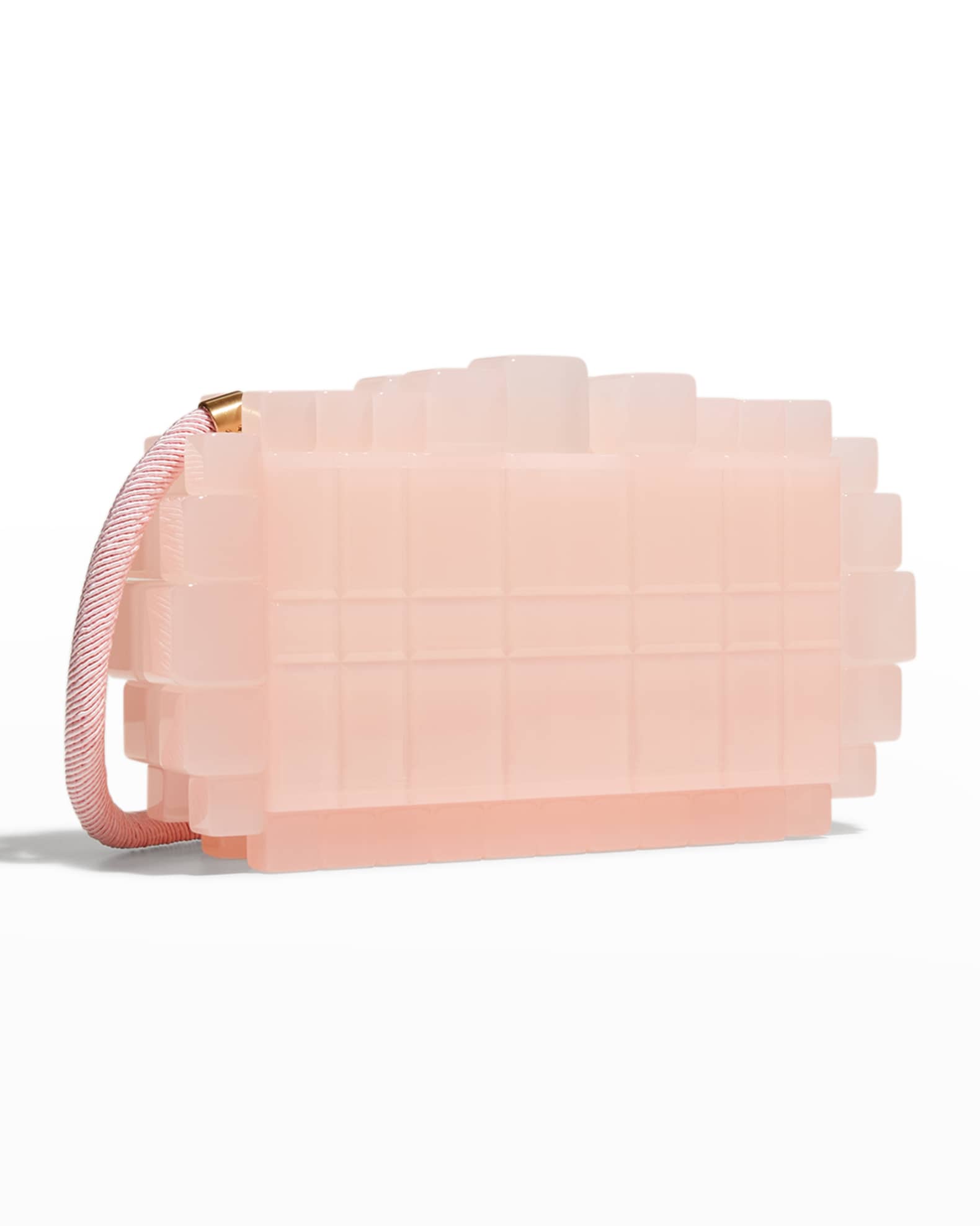 Cult Gaia Eden Cube Acrylic Clutch Bag w/ Strap | Neiman Marcus