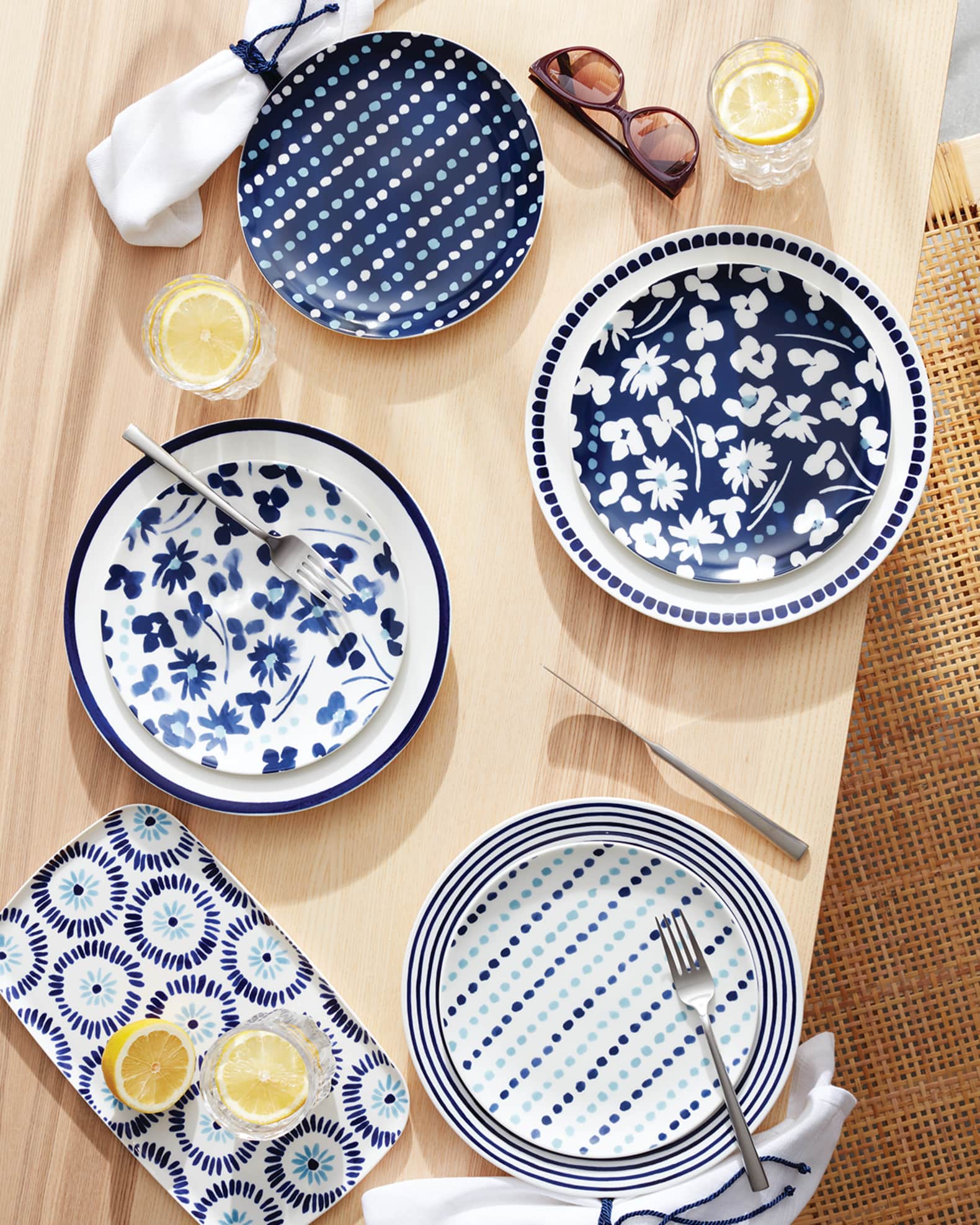 kate spade new york floral way 4-piece accent plate set | Neiman Marcus