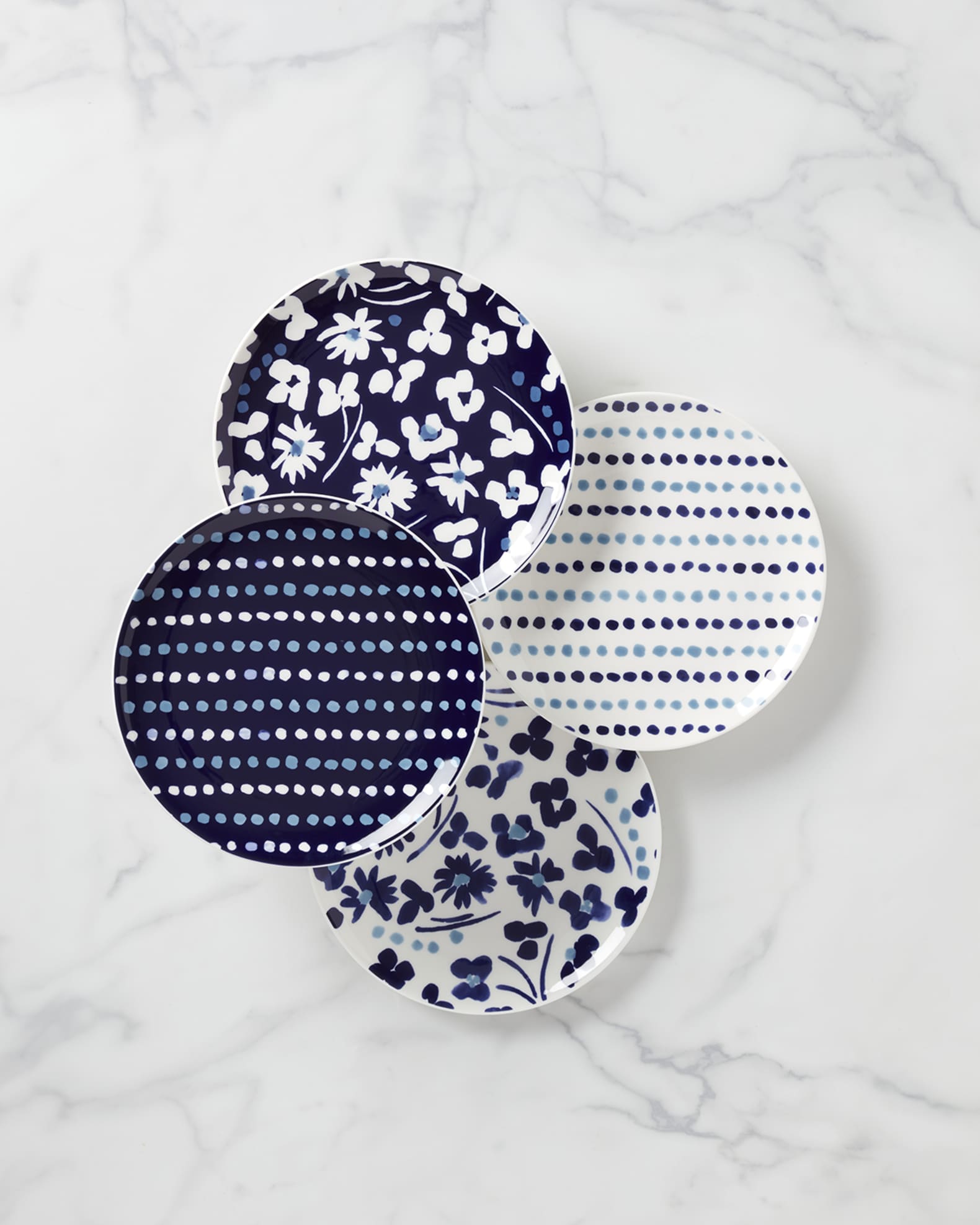 kate spade new york floral way 4-piece accent plate set | Neiman Marcus