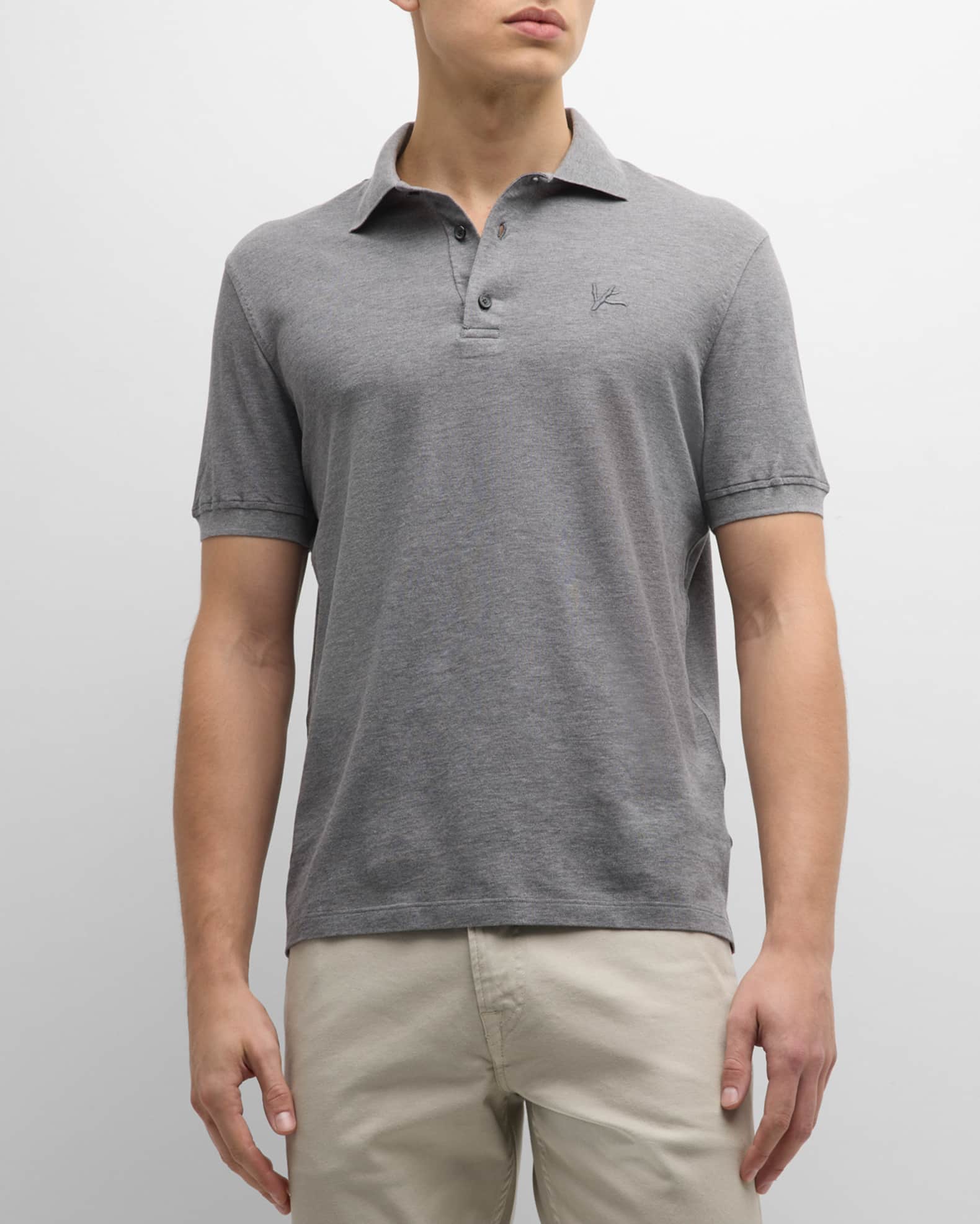 Isaia Men's Logo Polo Shirt | Neiman Marcus