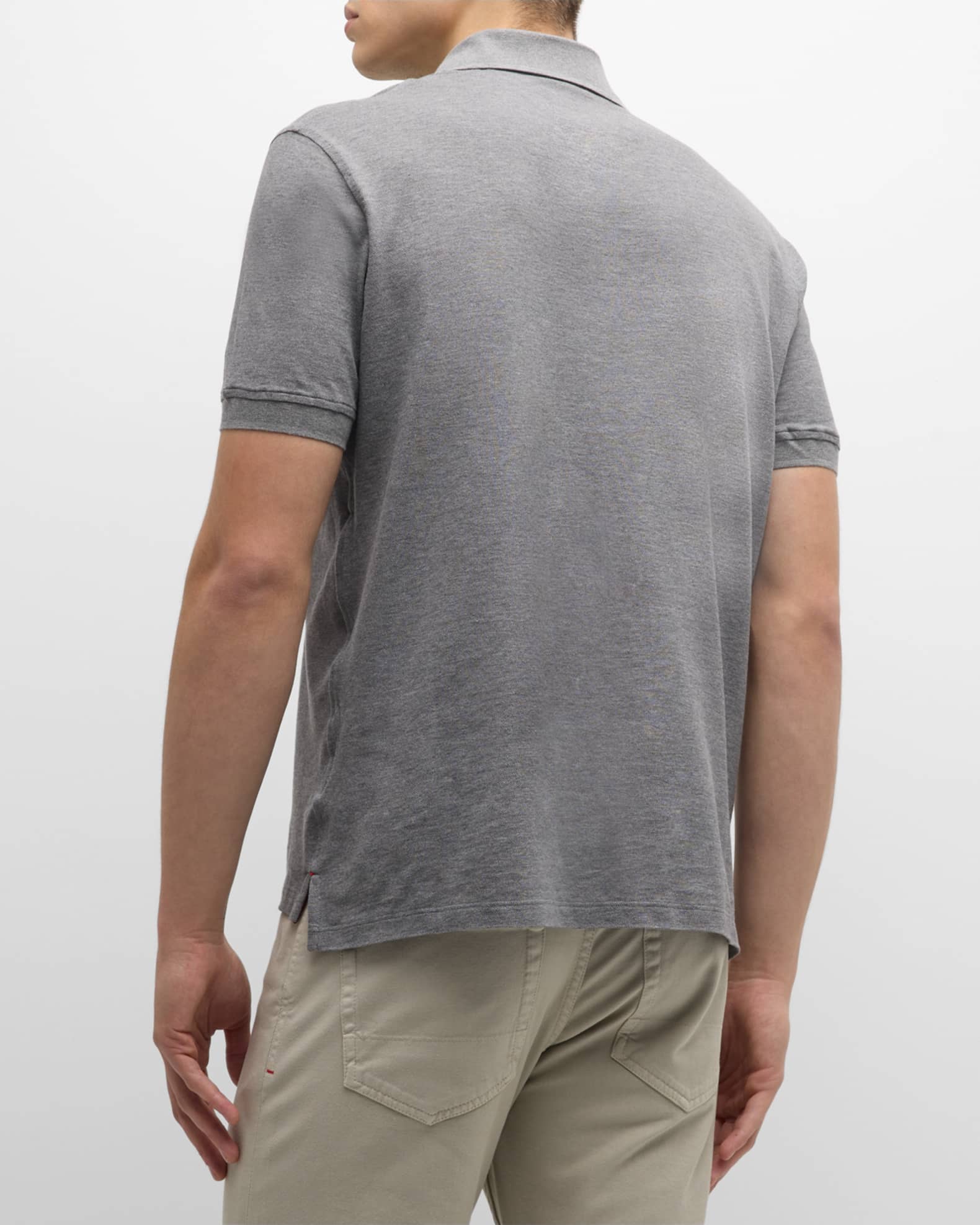 Isaia Men's Logo Polo Shirt | Neiman Marcus