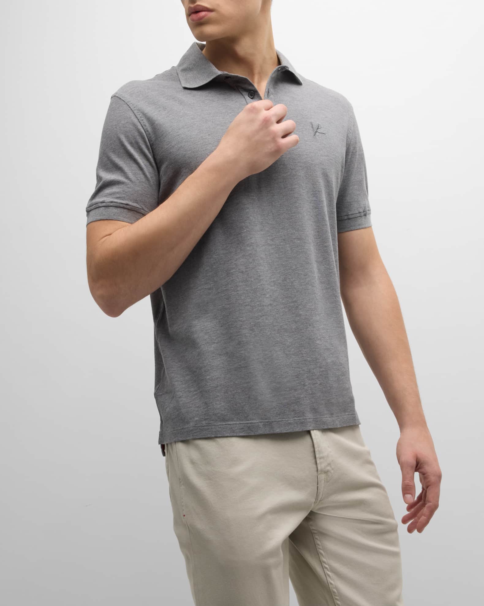 Isaia Men's Logo Polo Shirt | Neiman Marcus