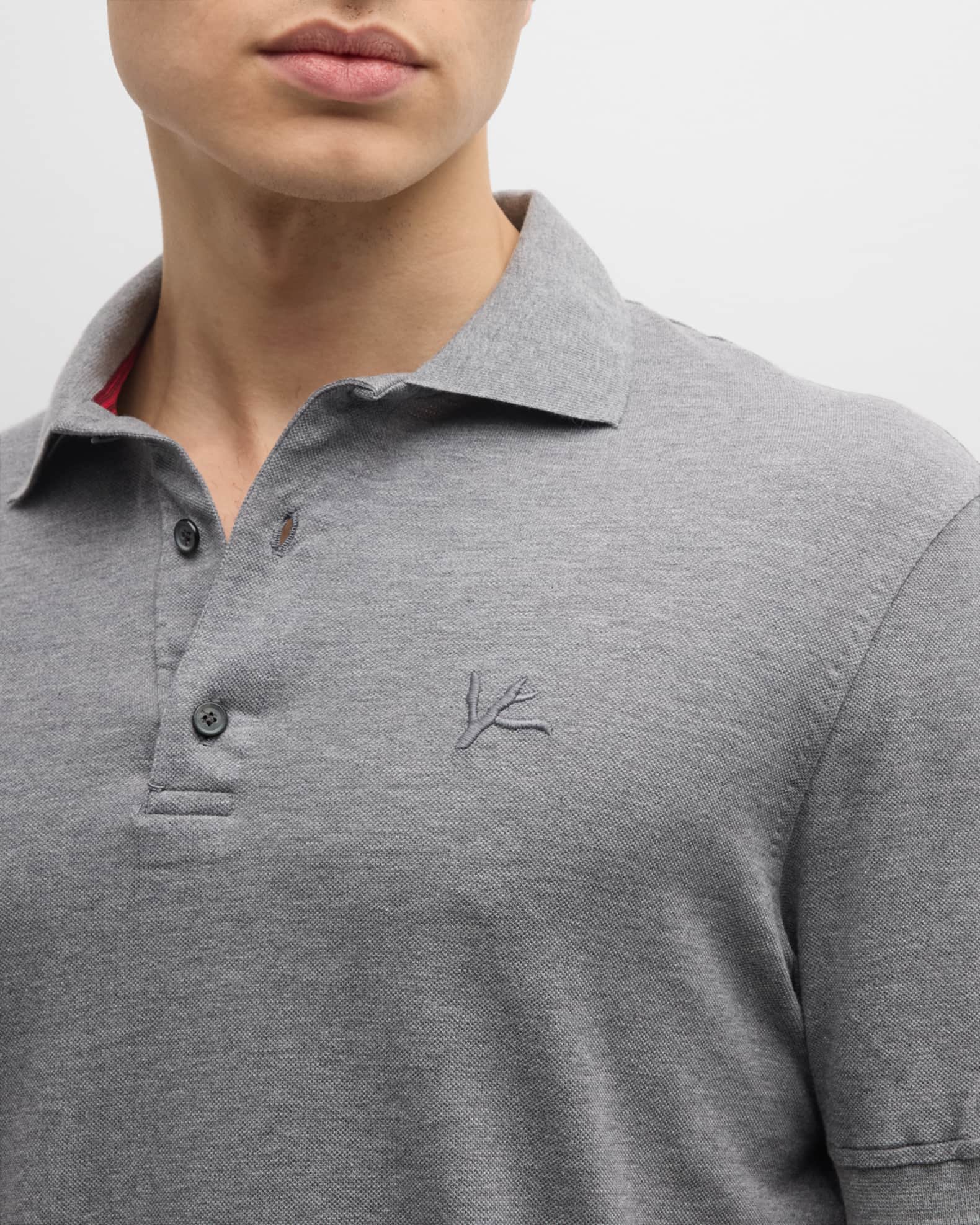 Isaia Men's Logo Polo Shirt | Neiman Marcus