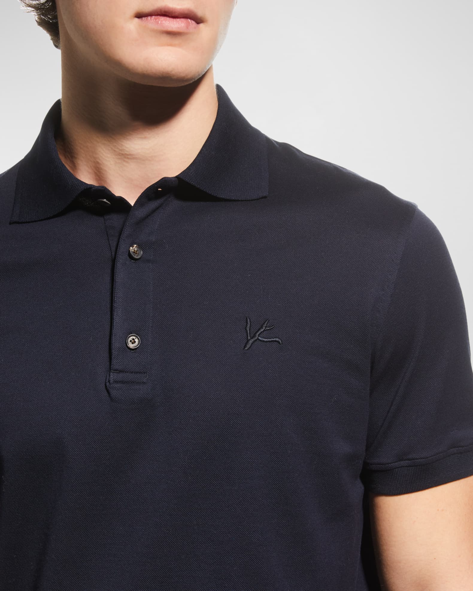 Isaia Men's Logo Polo Shirt | Neiman Marcus