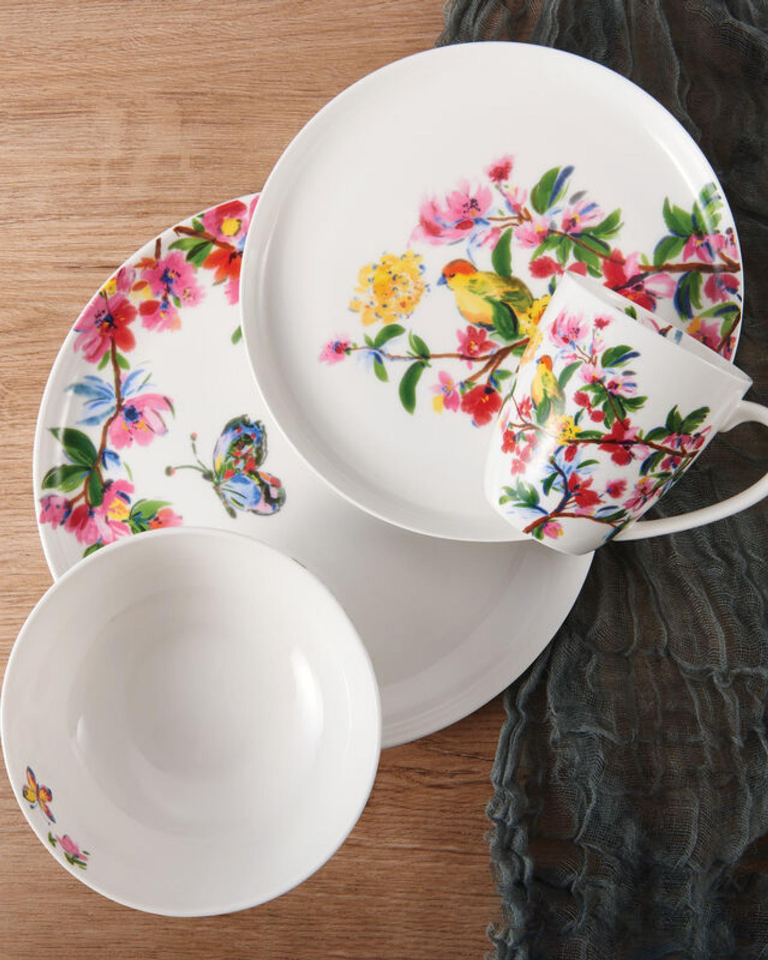 Mikasa Butterfly Garden 16-Piece Dinnerware Set | Neiman Marcus