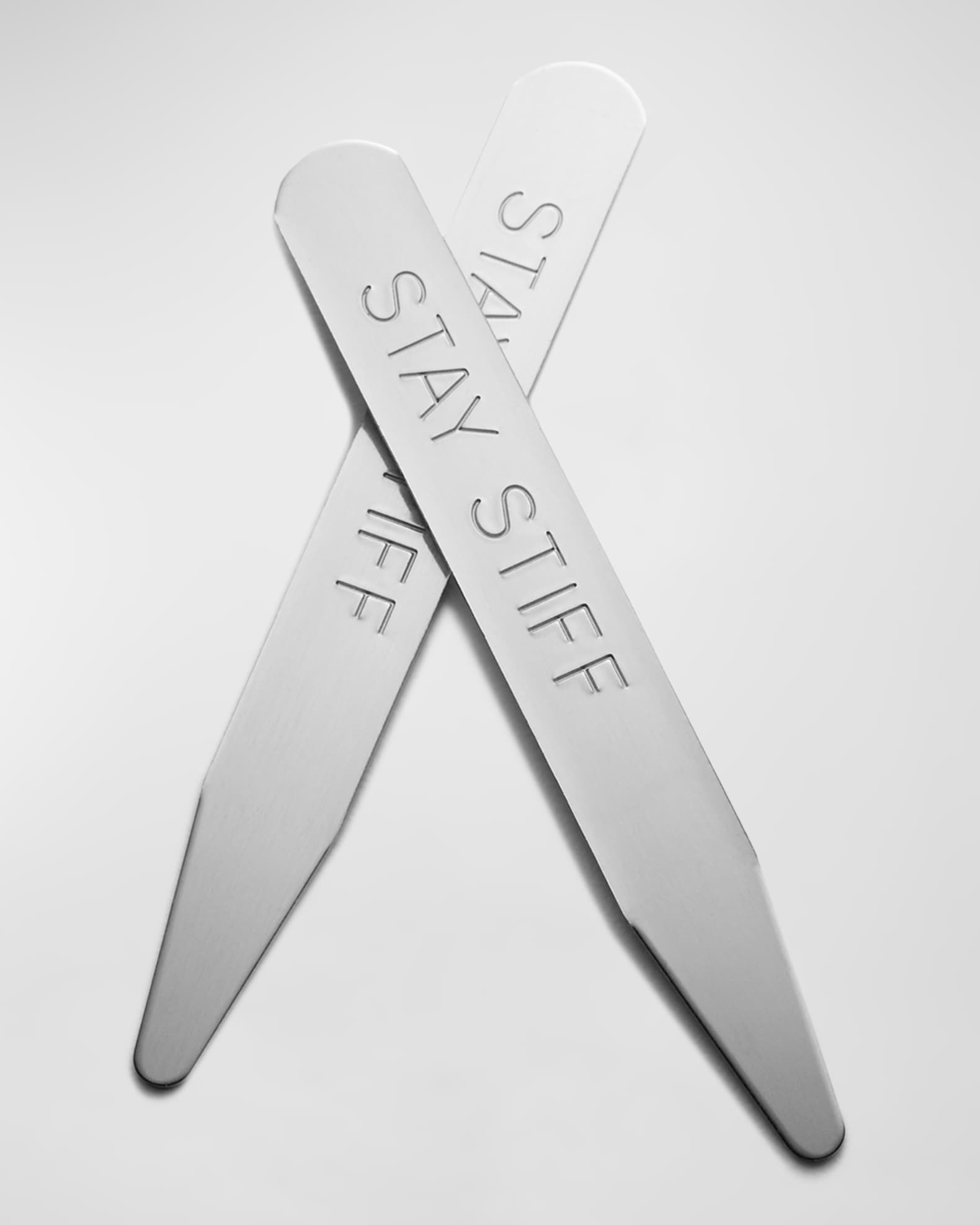 Link Up Men's Brass Stay Stiff Collar Stays | Neiman Marcus