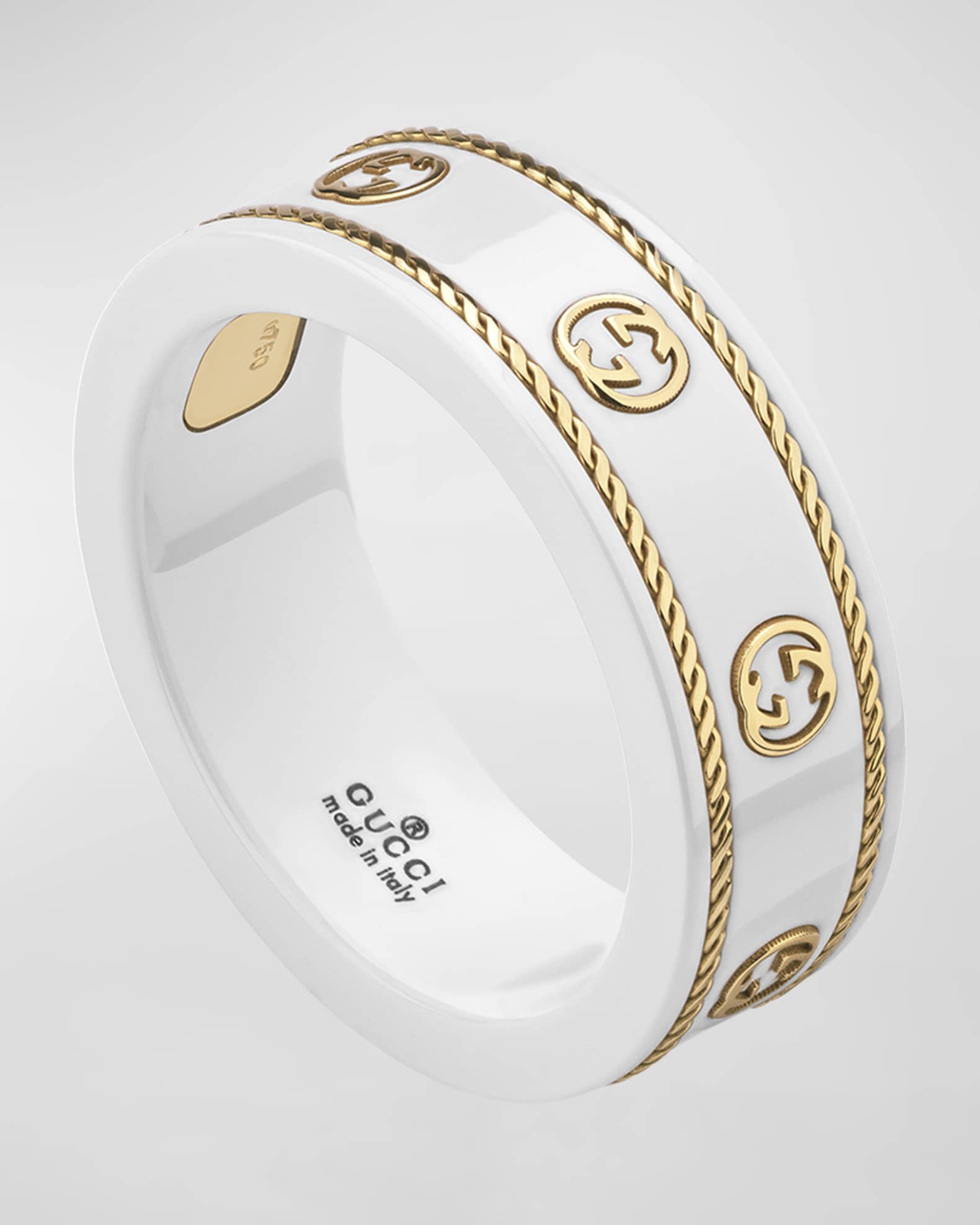 Gucci Icon Ring in White | Neiman Marcus