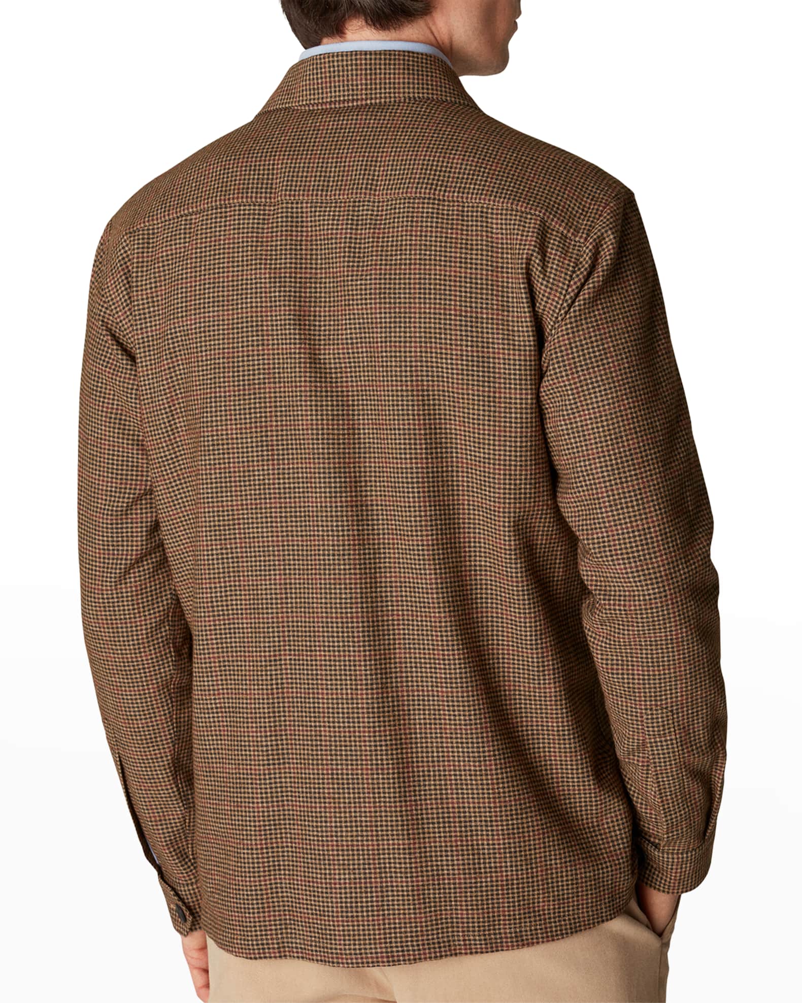 Eton Men's Check 4-Pocket Overshirt | Neiman Marcus