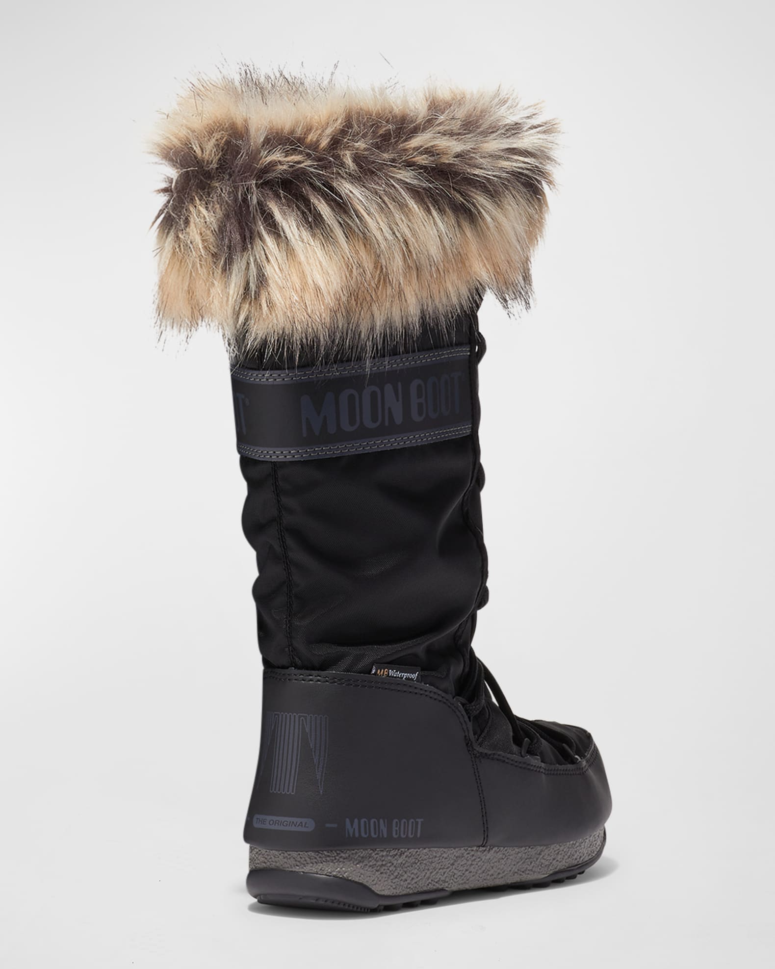 Moon Boot Monaco Faux Fur Tall Snow Boots | Neiman Marcus