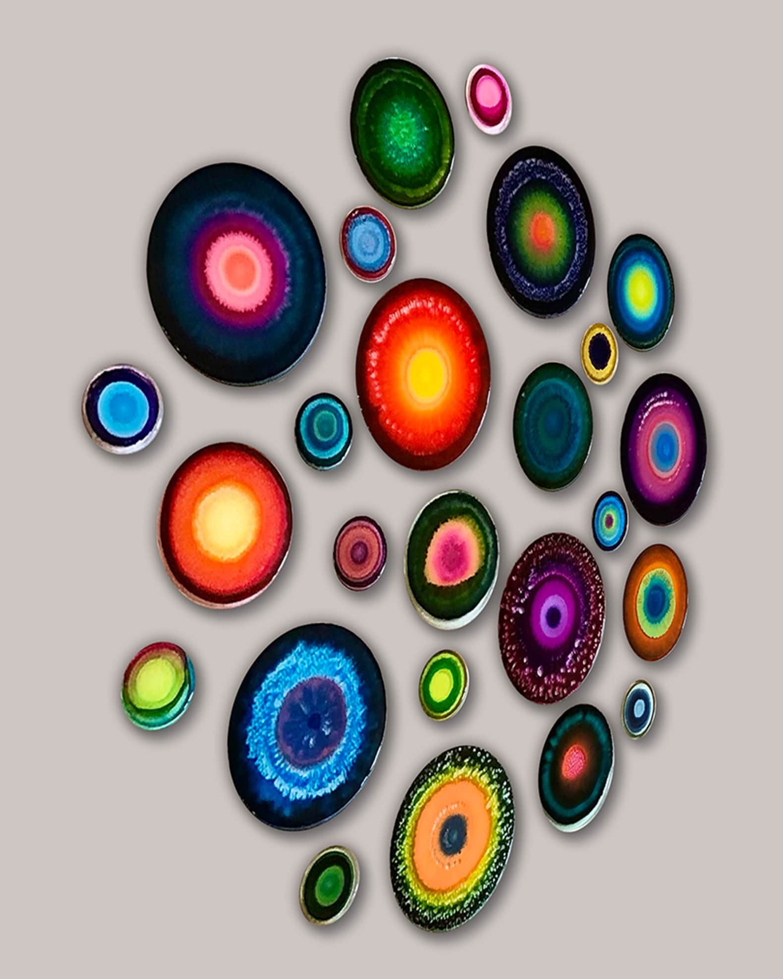 RFA Fine Art Circle Agates Set 1 & 2 | Neiman Marcus