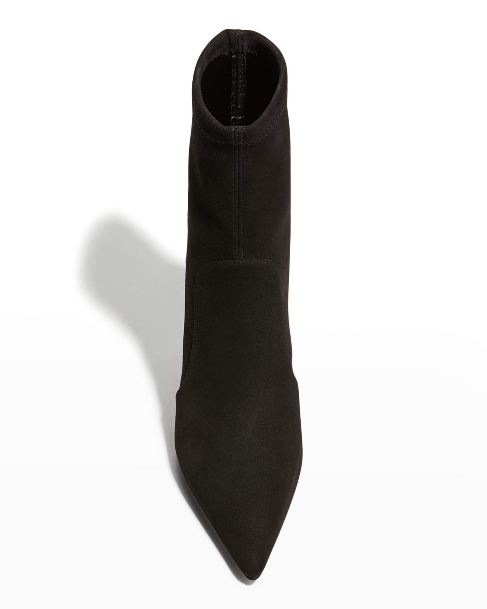 Stuart Weitzman Stuart Stretch Suede Stiletto Booties | Neiman Marcus