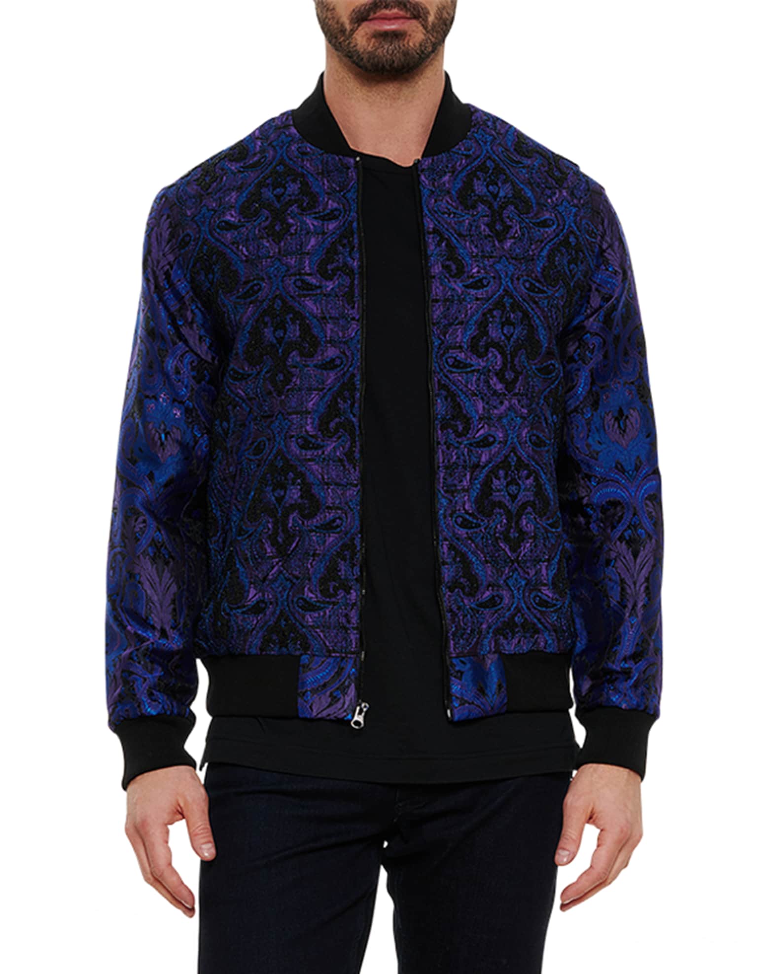 Robert Graham Men's Miles Paisley Bomber Jacket | Neiman Marcus