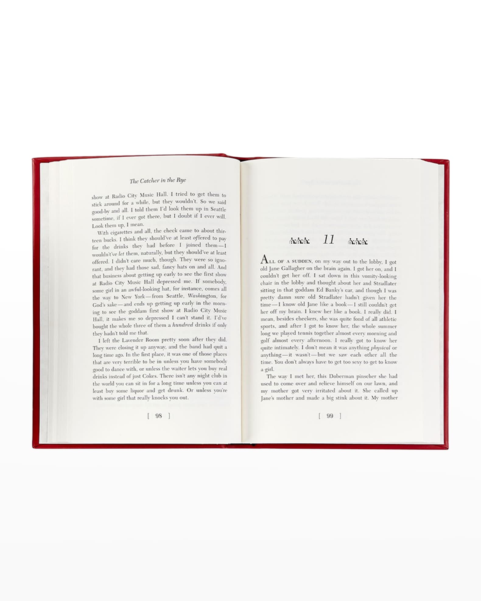 Graphic Image "The Catcher in the Rye" Leather Bound Book by J.D ...